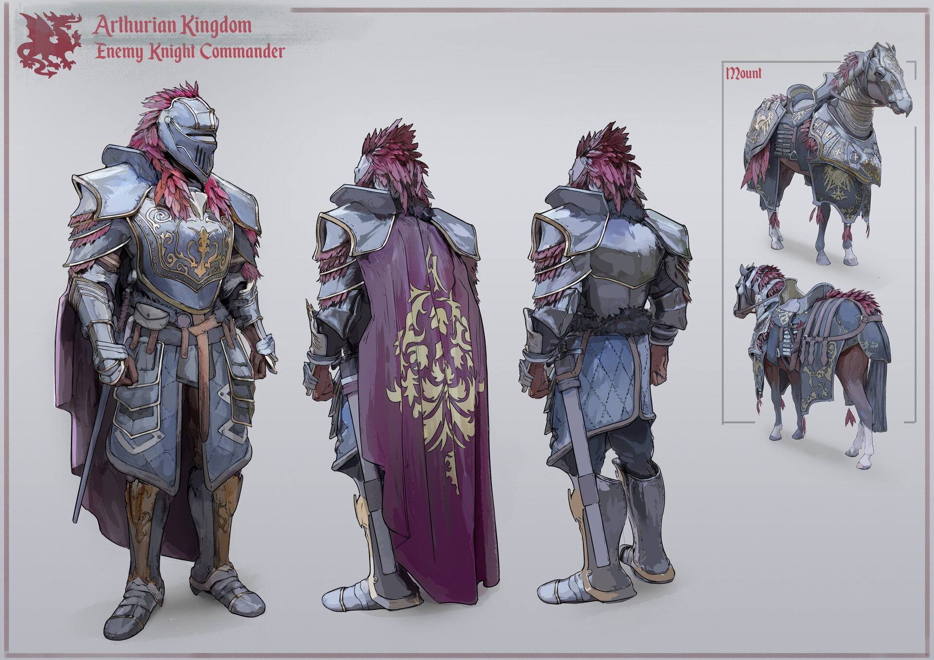 ArtStation - Arthurian Kingdom - Enemy Knight Commander