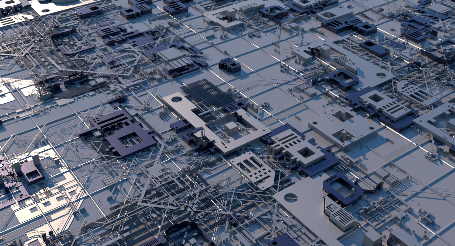 ArtStation - Sci-Fi Tech Greeble Pattern Tile able
