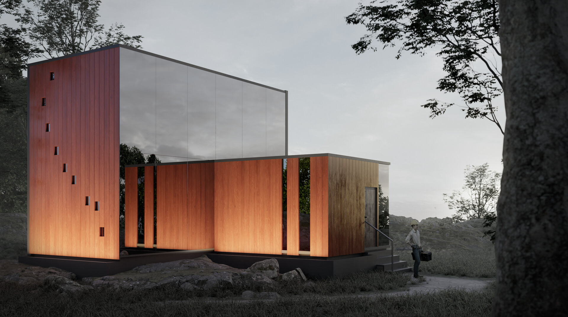 ArtStation - Reflective Glass Building