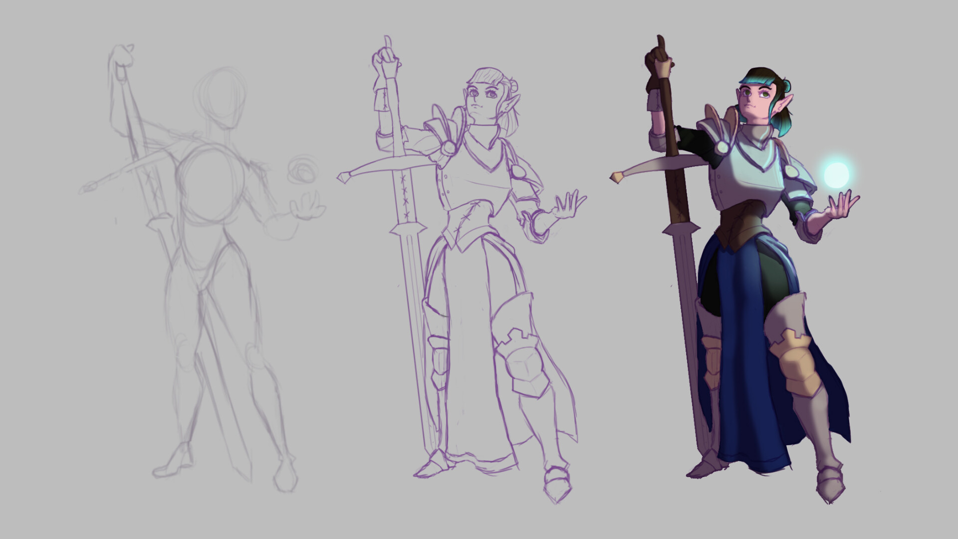 ArtStation - Echo the Half-elf Cleric