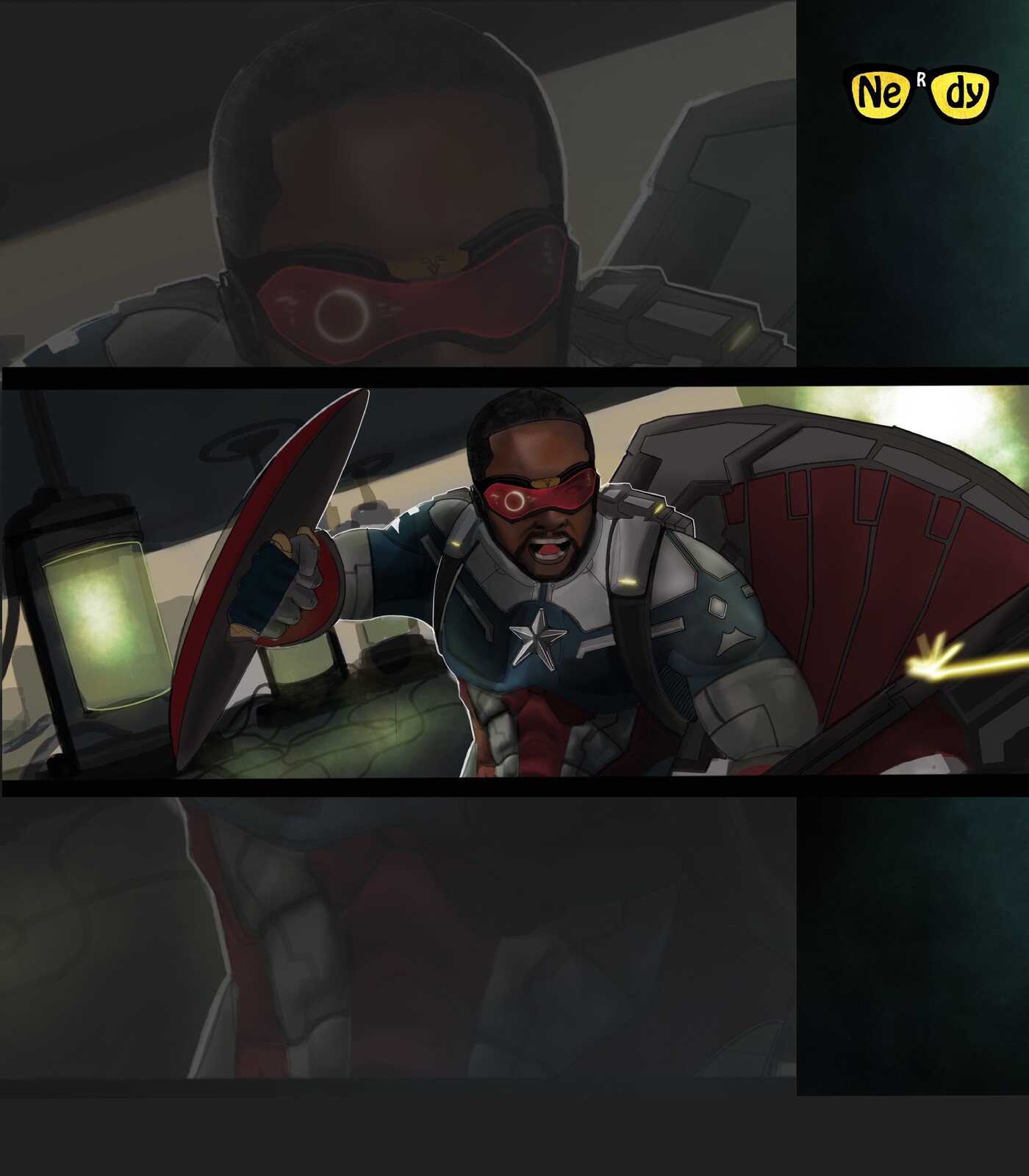 Brelan Evans - MCU All New All Different Captain America aka Falcon Cap ...