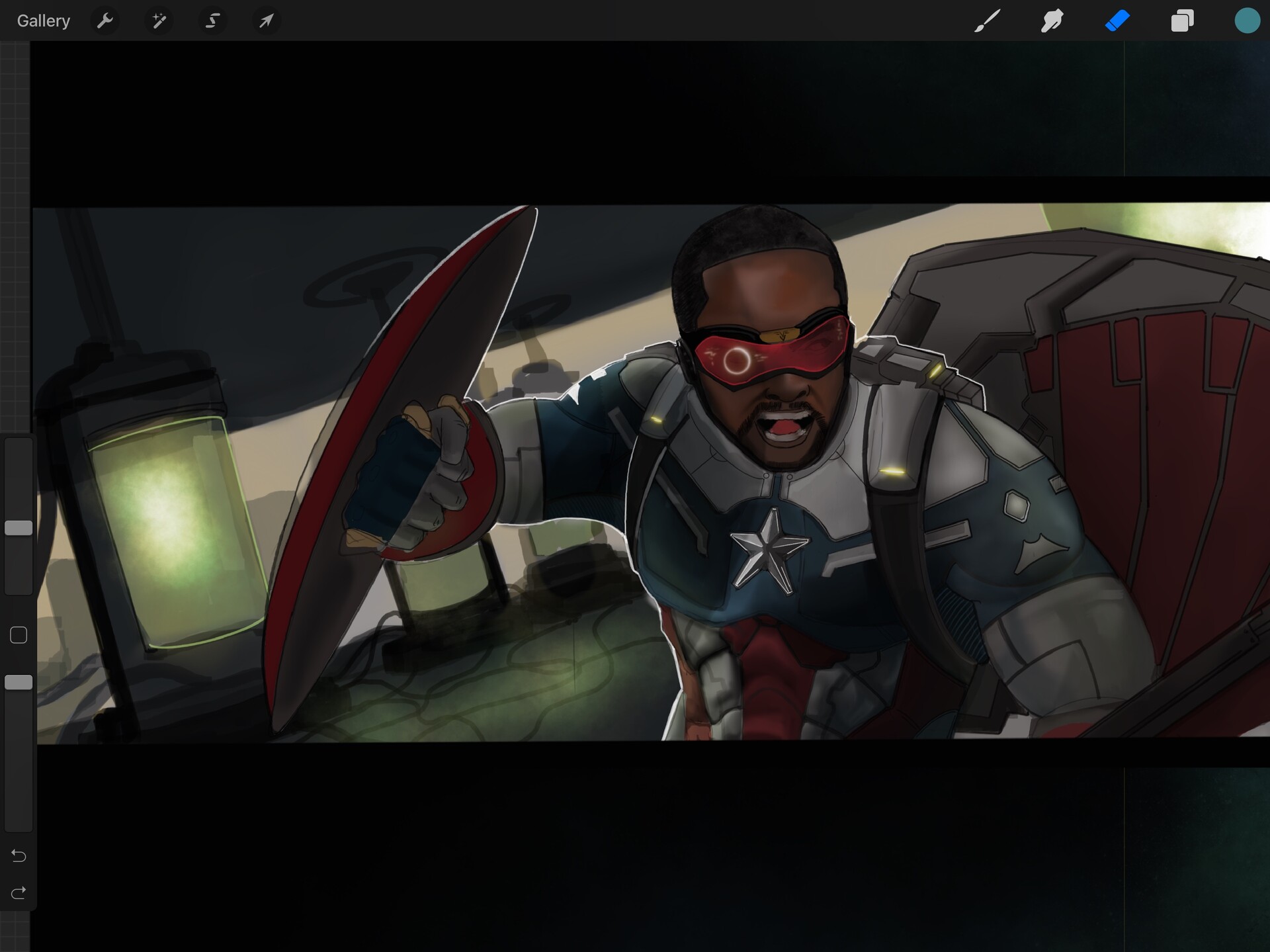 Brelan Evans - MCU All New All Different Captain America aka Falcon Cap ...