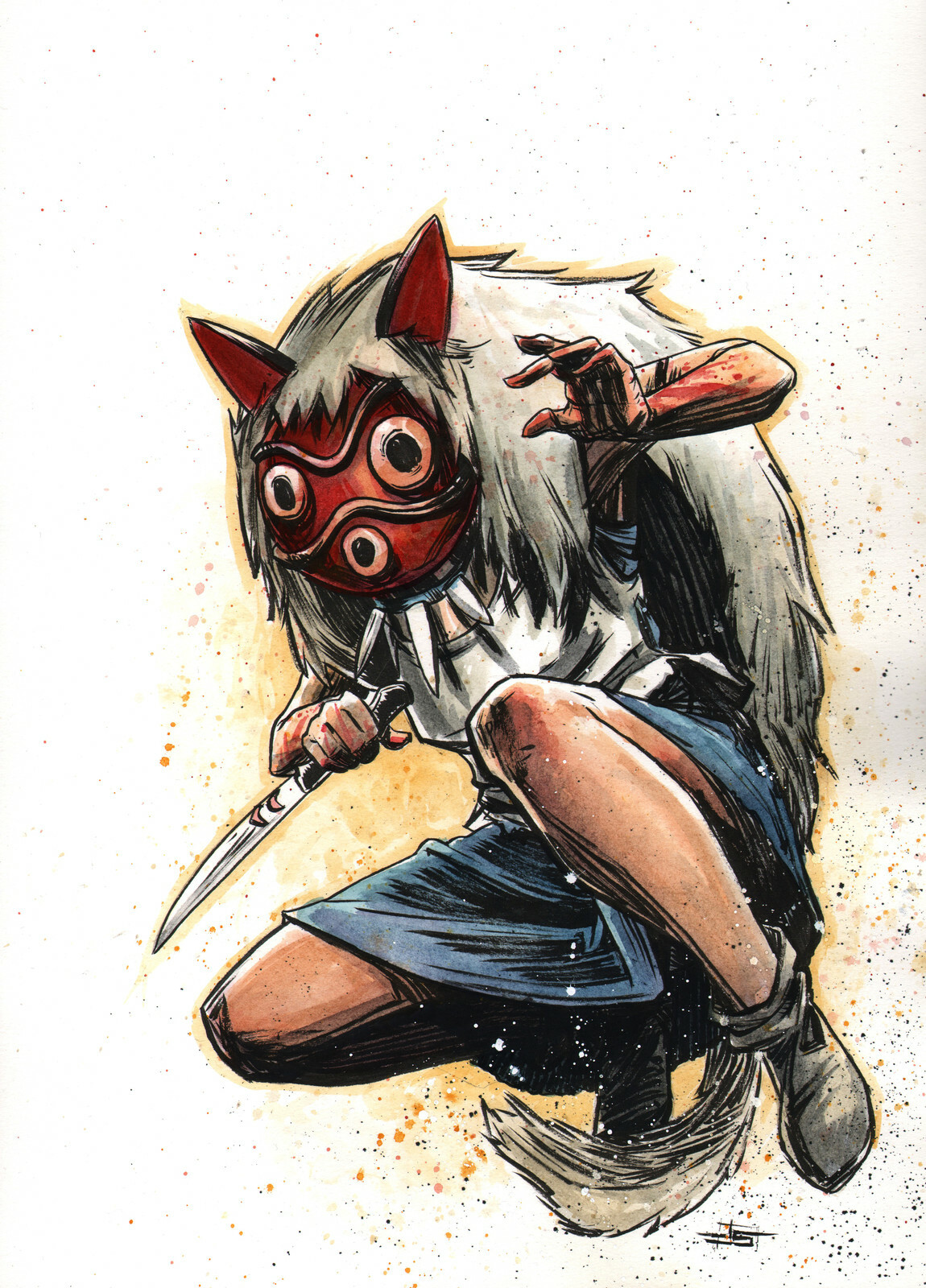 ArtStation - Princess Mononoke