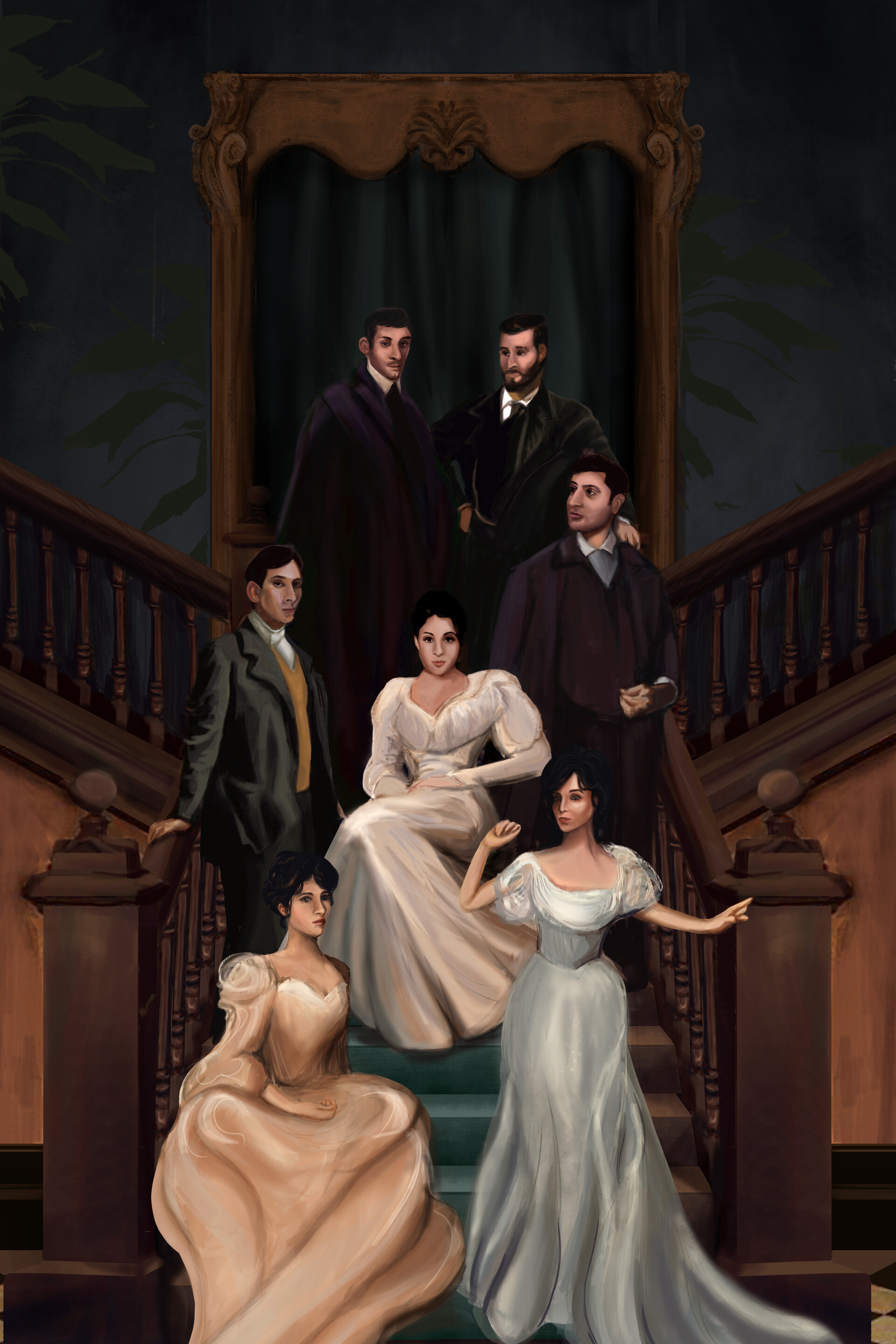 ArtStation - Edwardian Family - Group Character Art