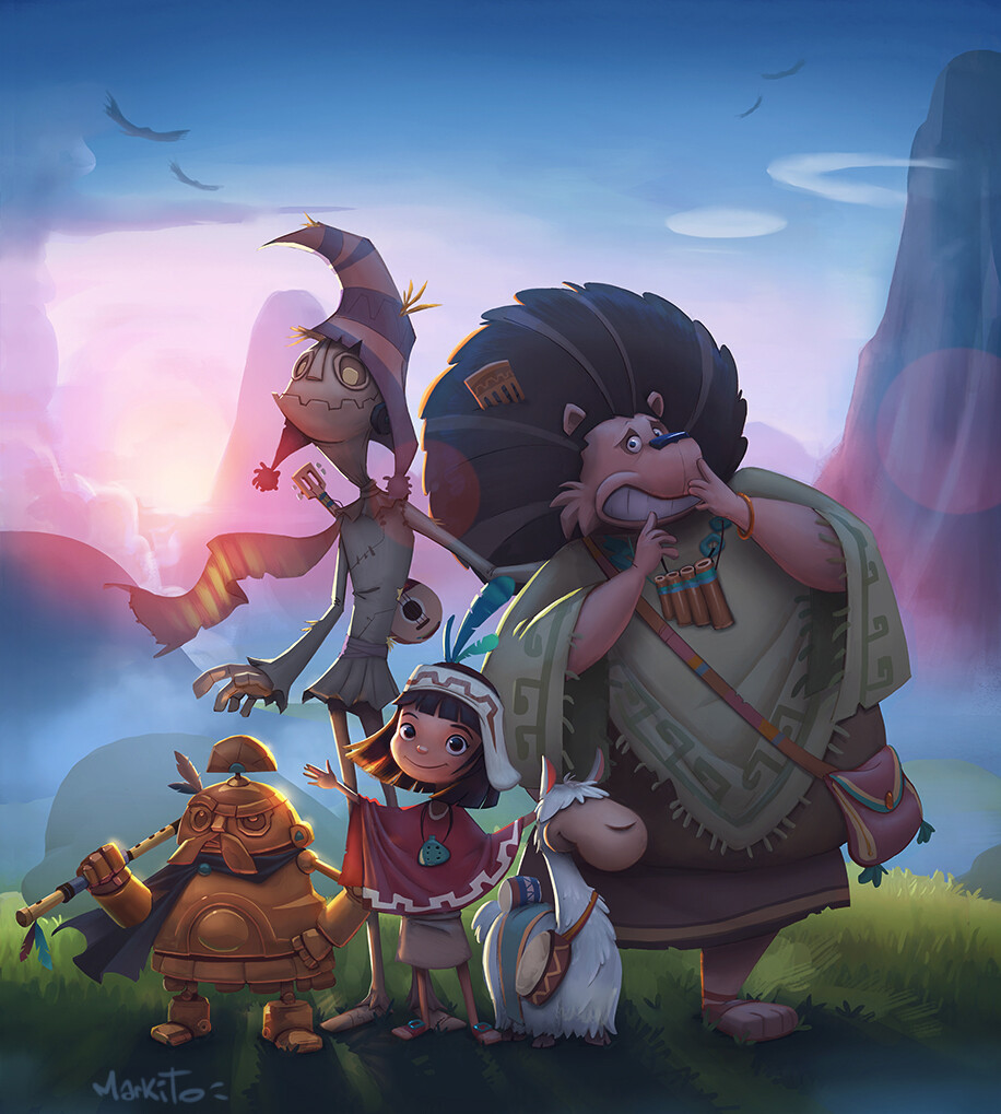 ArtStation - Incan Wizard of Oz characters
