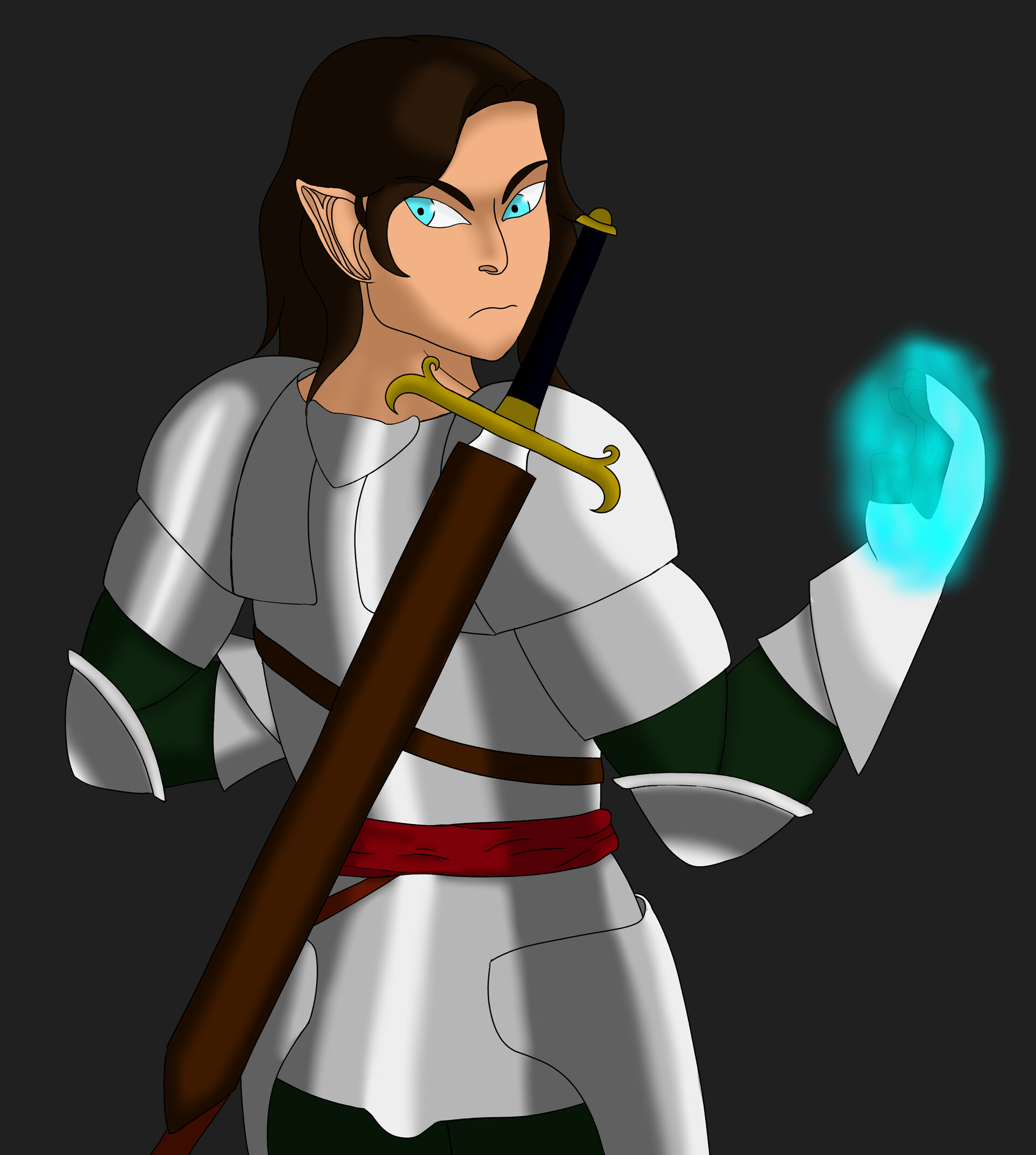 ArtStation - D&D Half-Elf Warrior OC