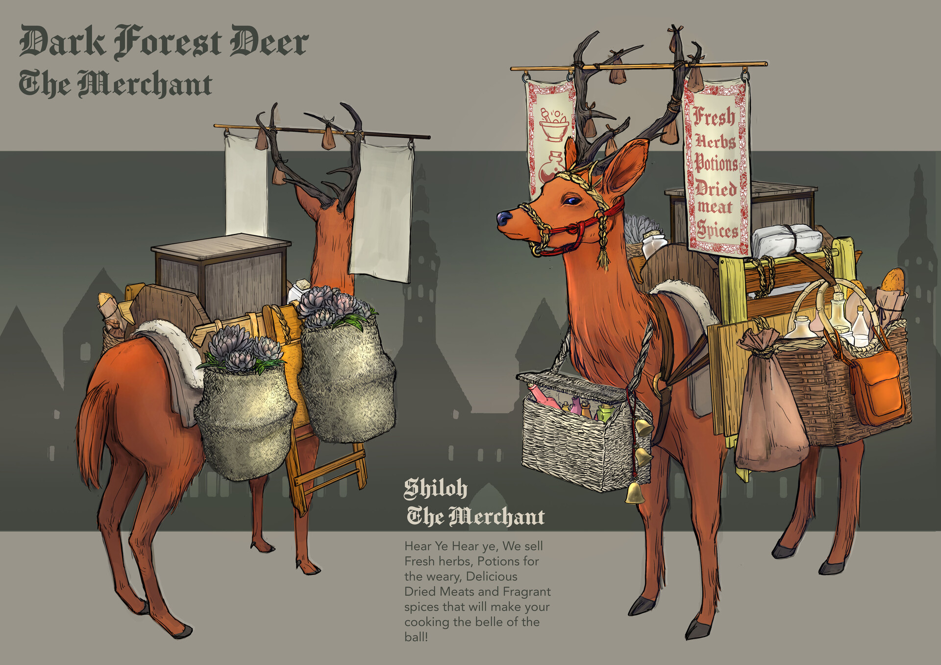 ArtStation - Merchant Deer