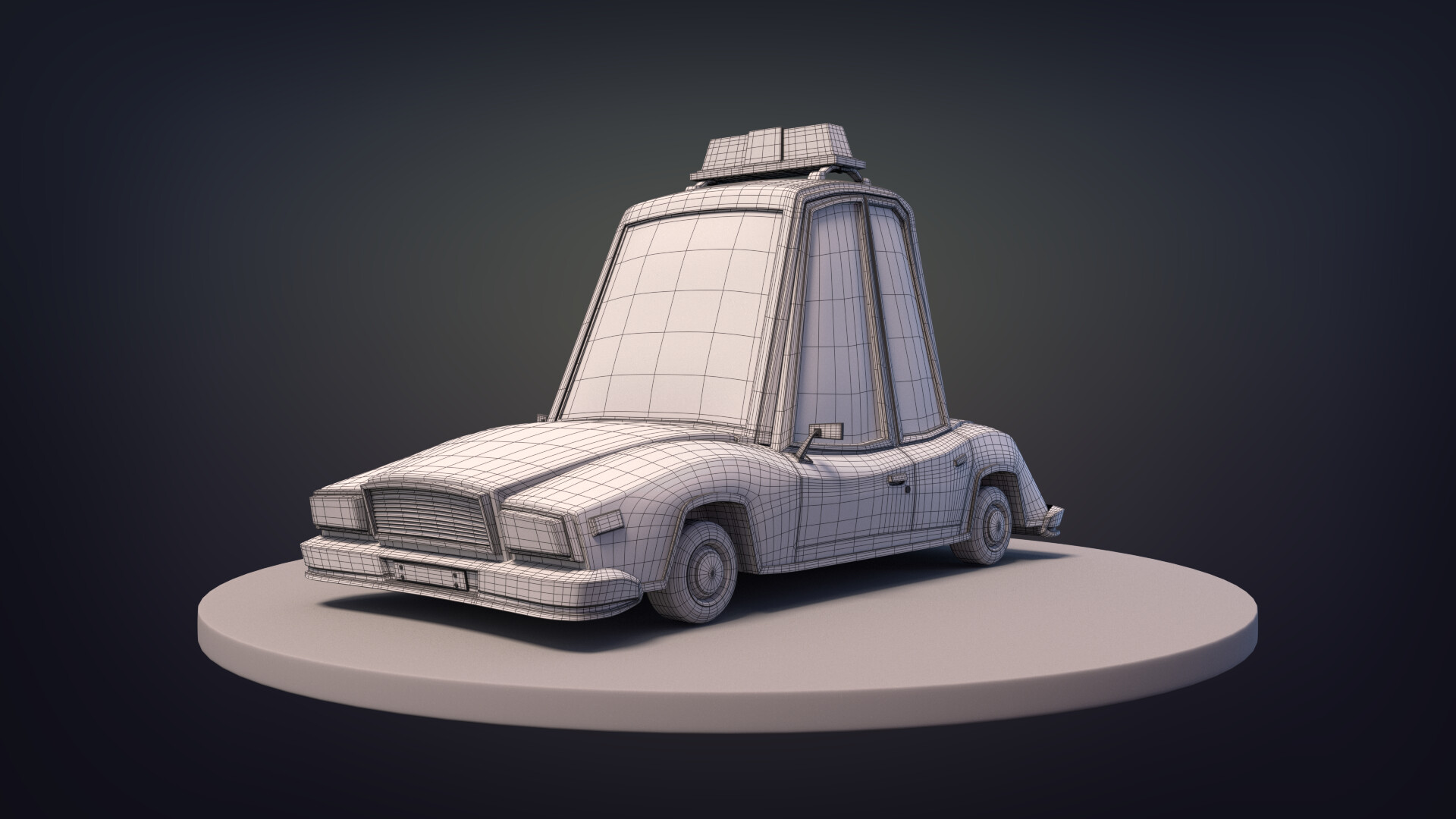 Ksenia Krasova - Police car - Stylized 3D model