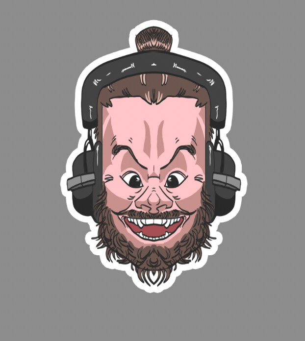 Emil Olai - Cartoon Self-portrait