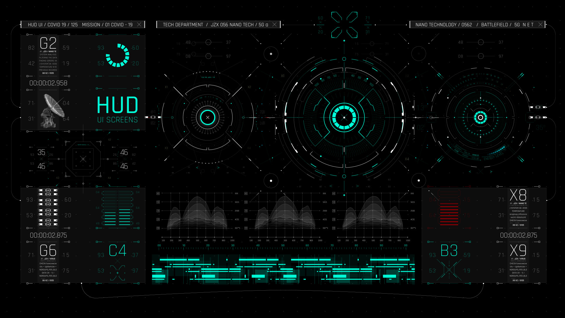 Shoaib Khan - HUD Game UI Screens