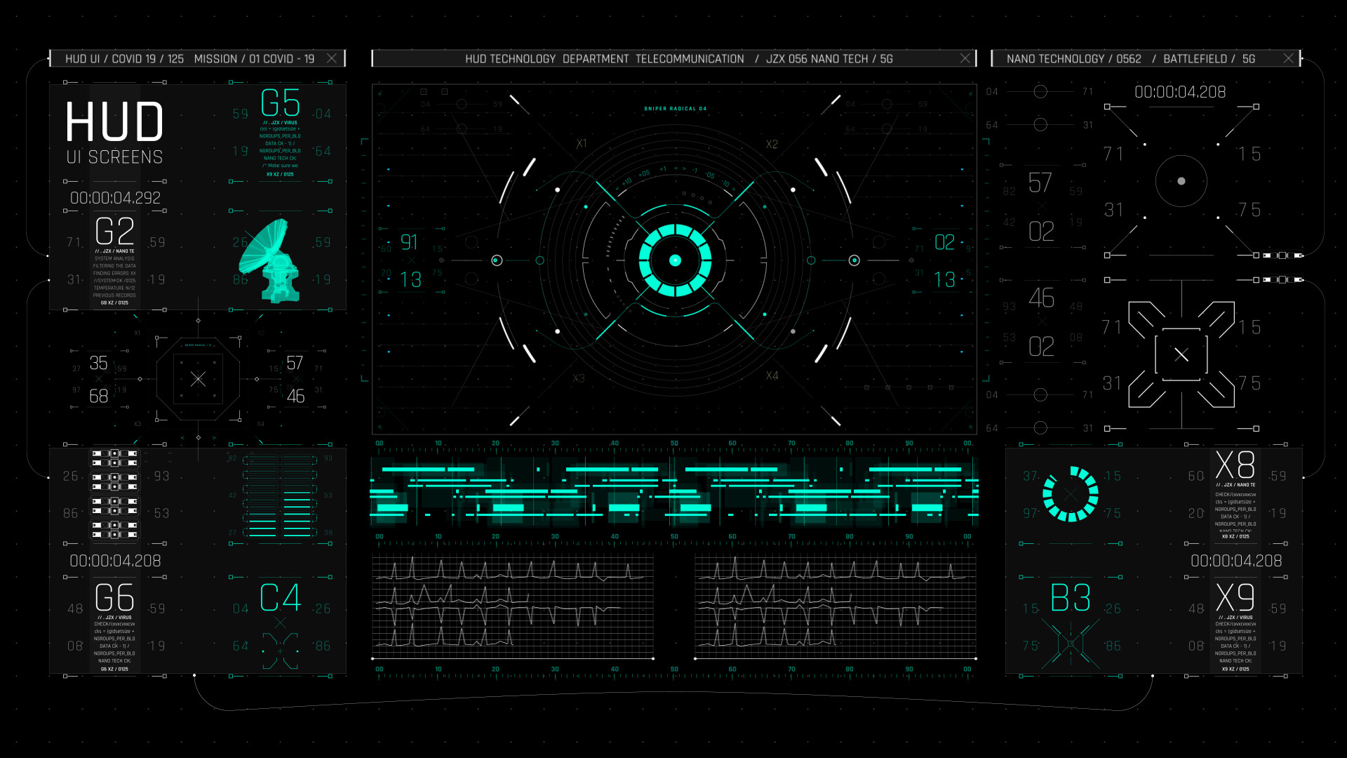 Shoaib Khan - HUD Game UI Screens