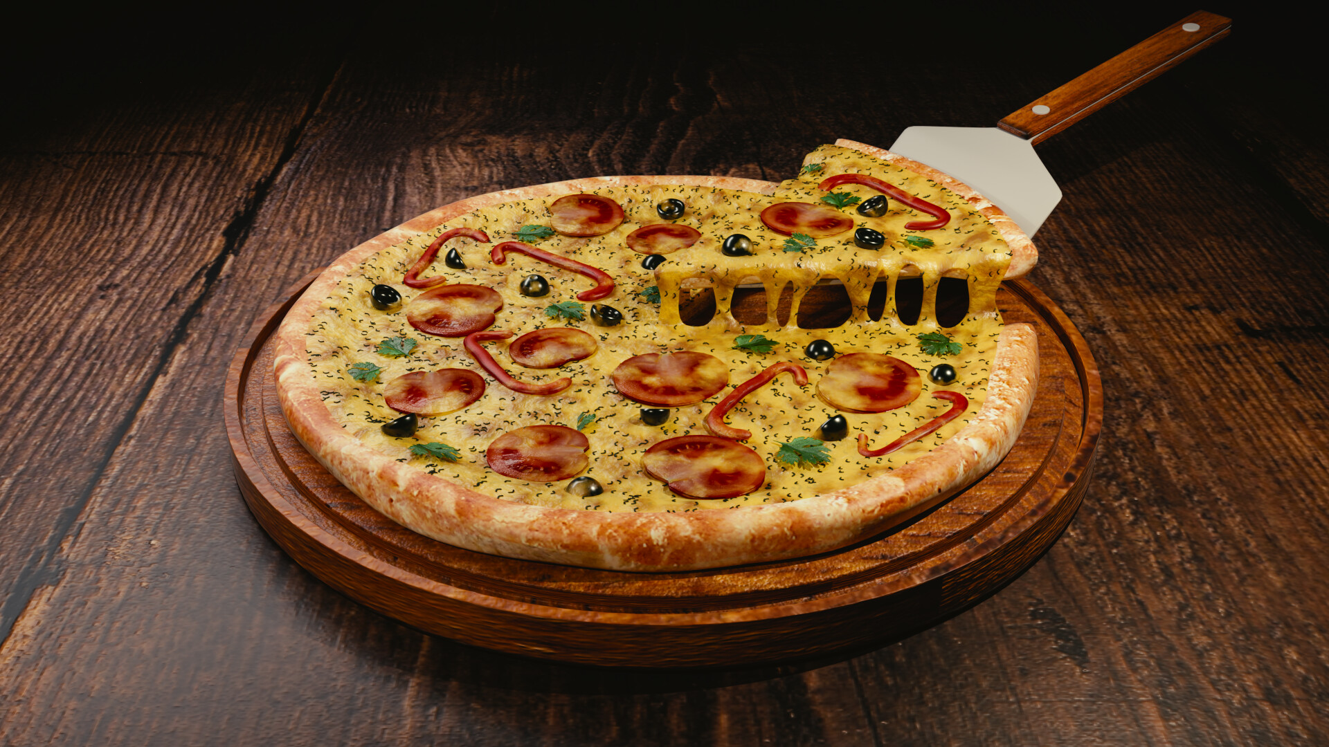 ArtStation - 3d pizza