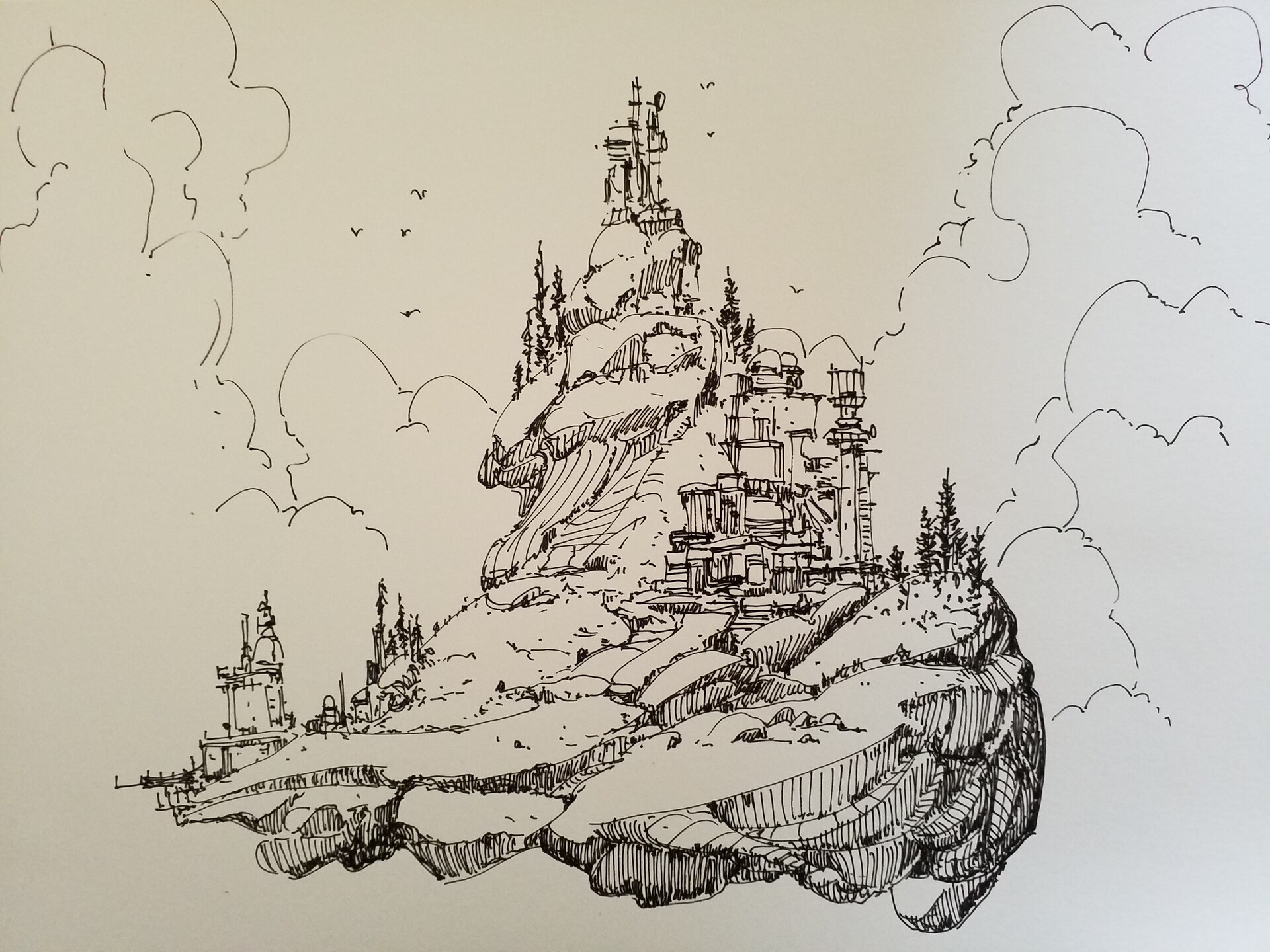 ArtStation - Flying Island