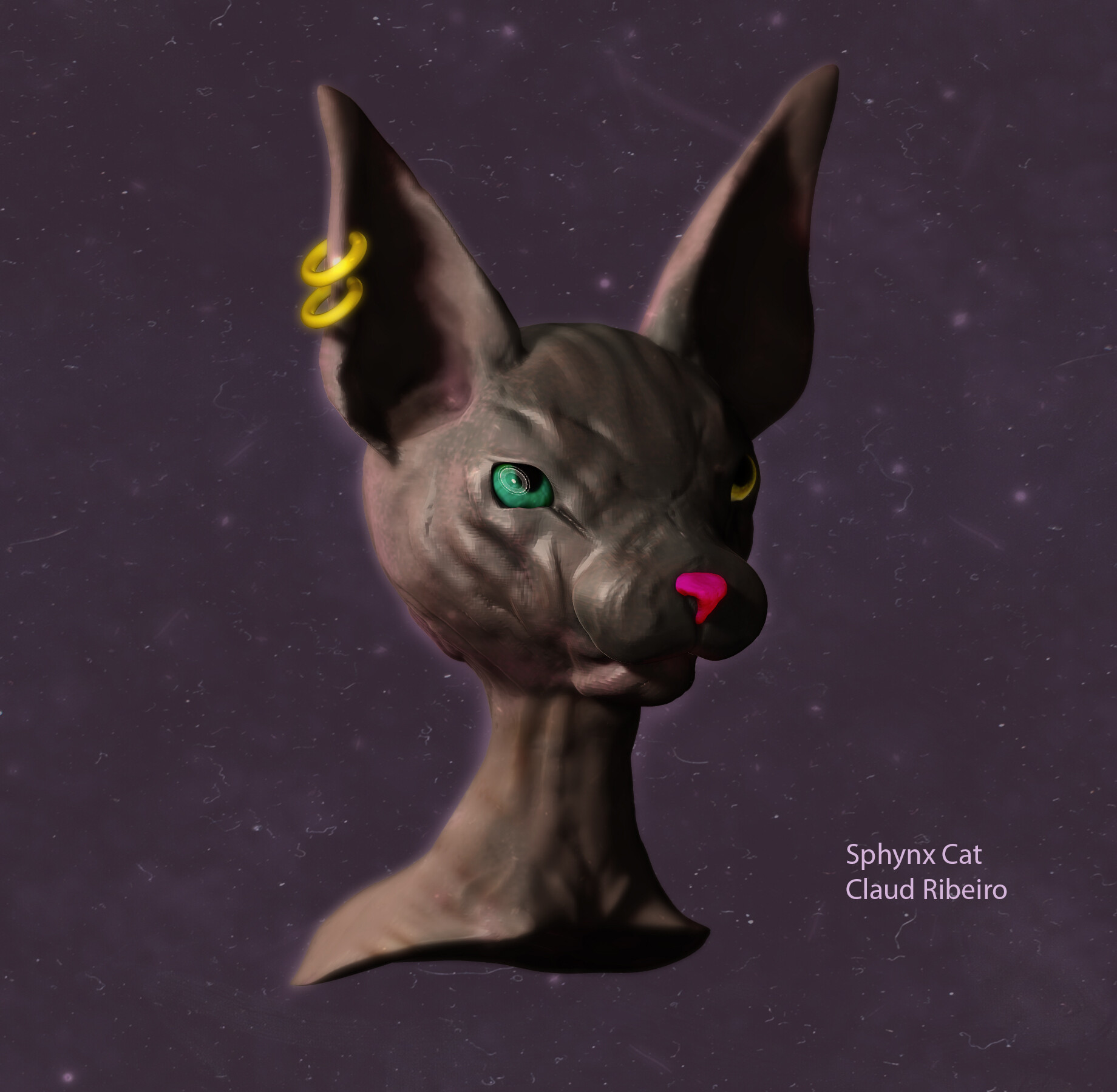 ArtStation - Sphynx Cat