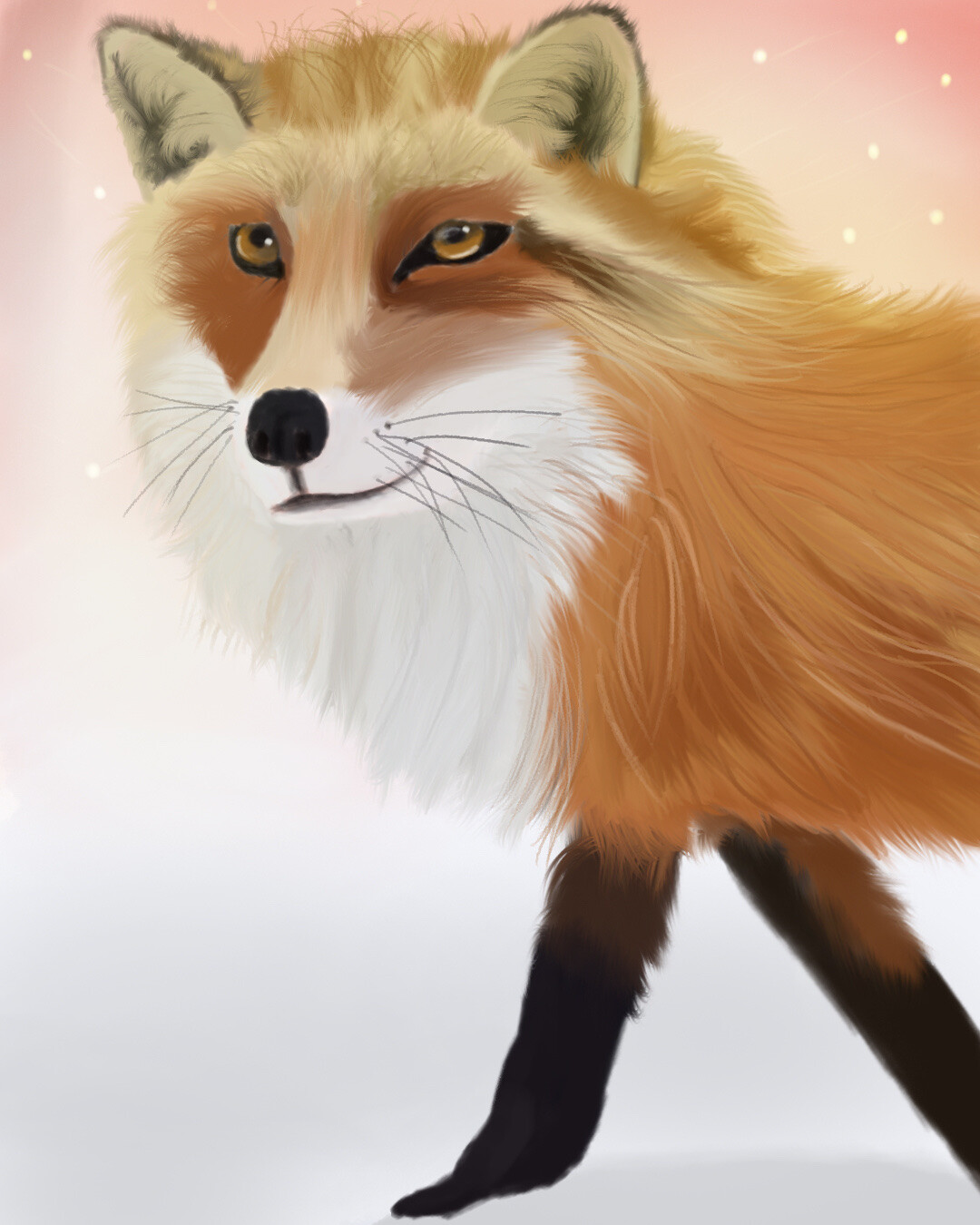 ArtStation - Fox.. fur painting