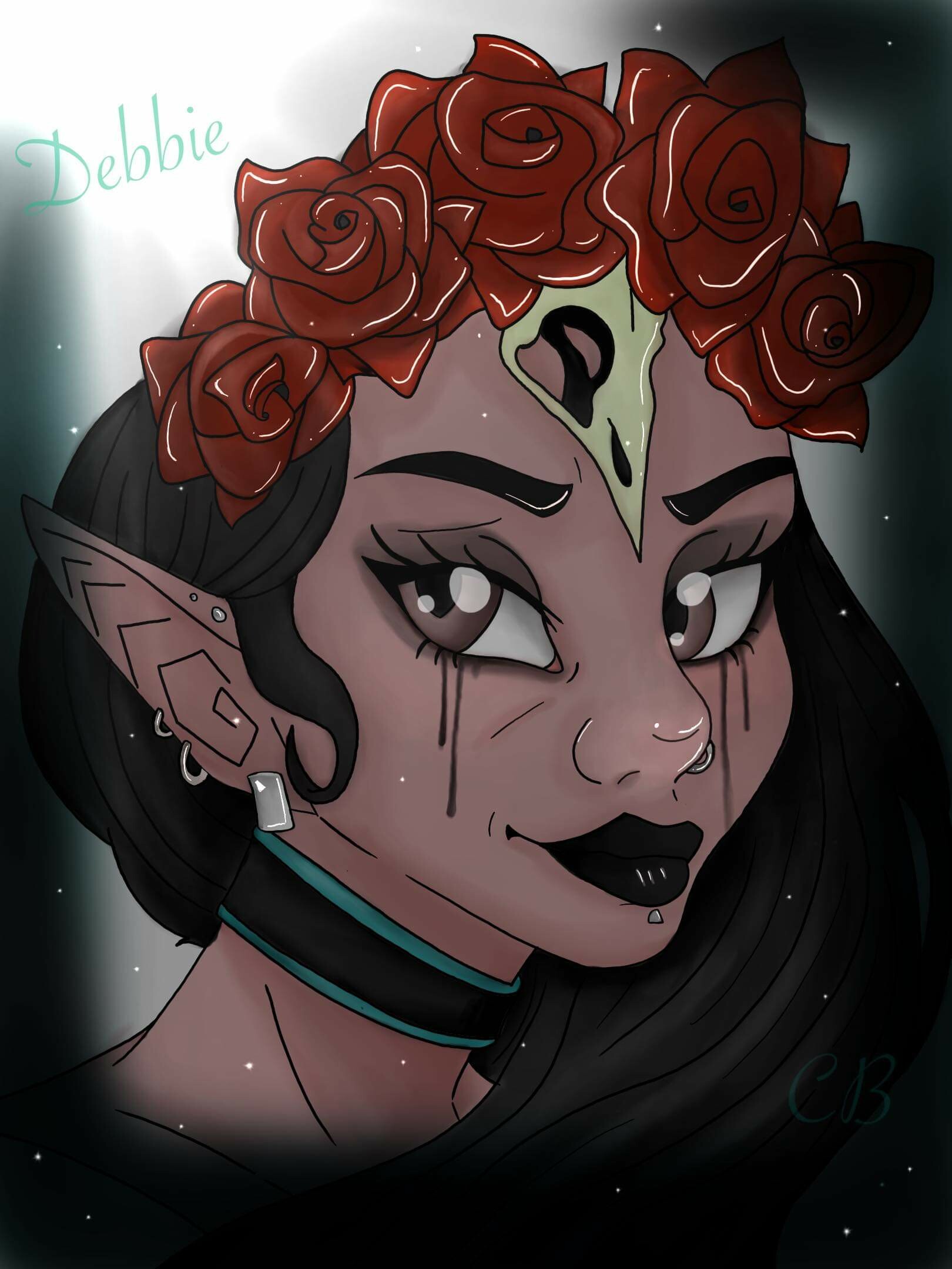 ArtStation - My drawing gothic vampire