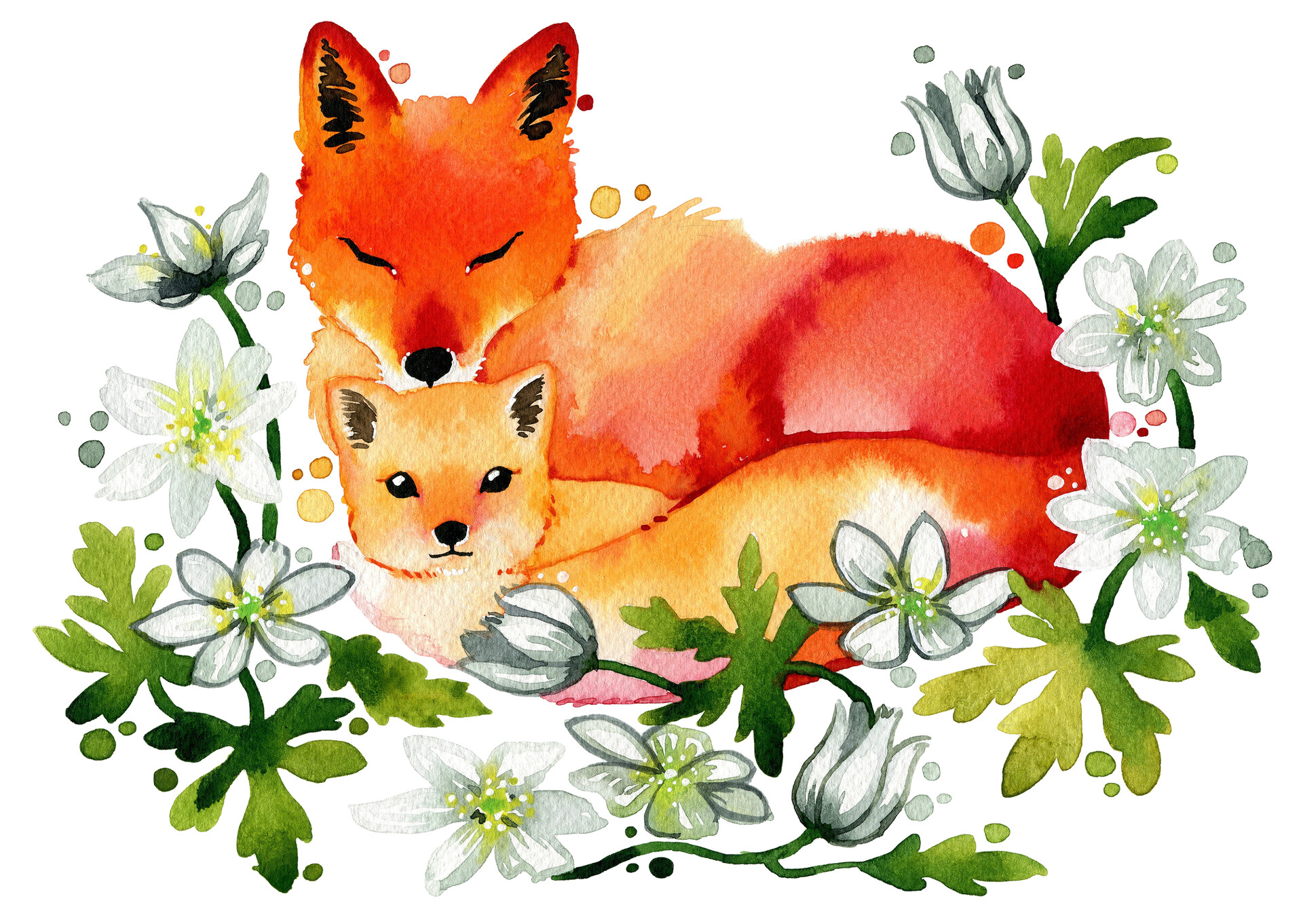 ArtStation - Spring animals - Fox