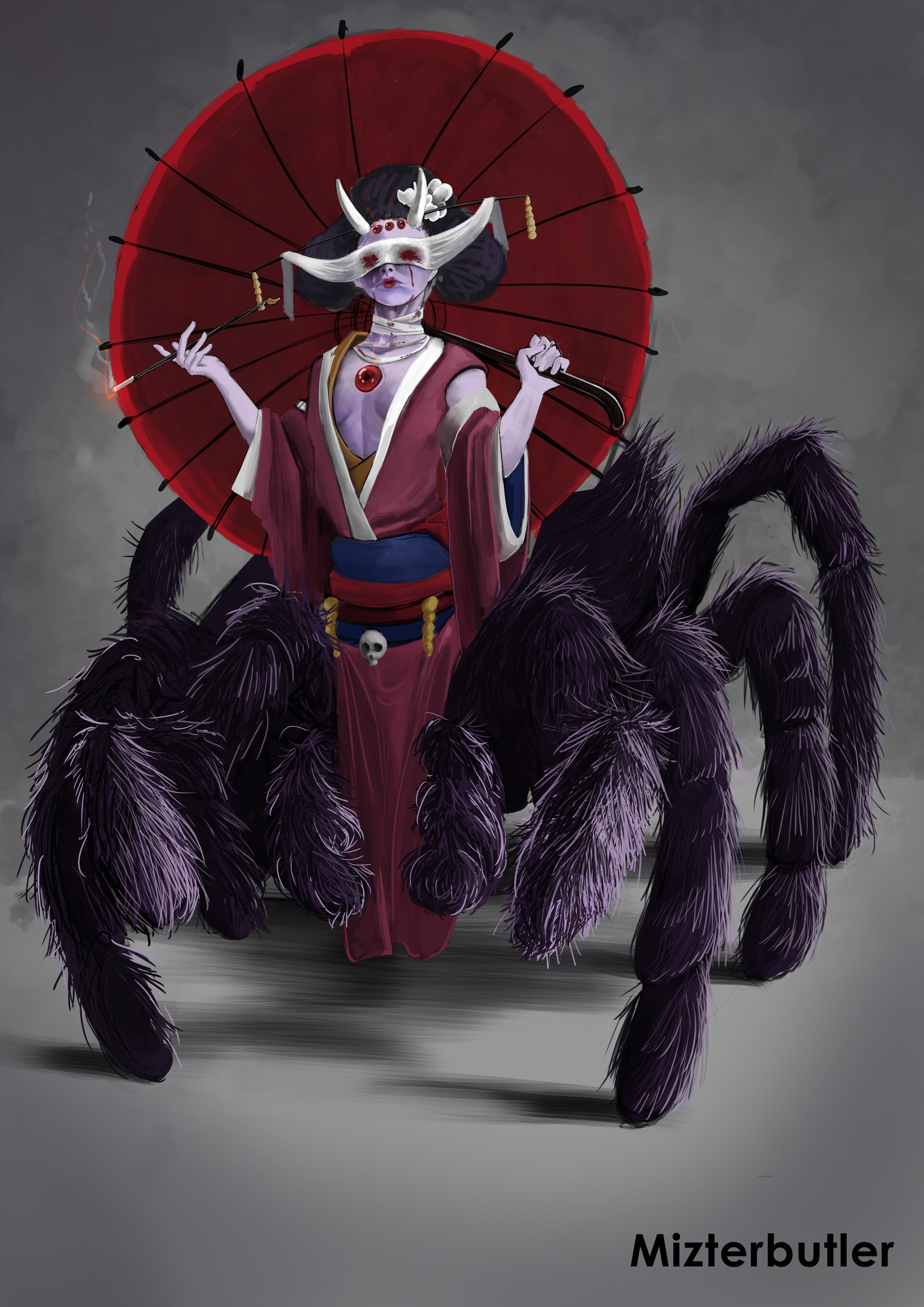 ArtStation - Creature Geisha + Spider