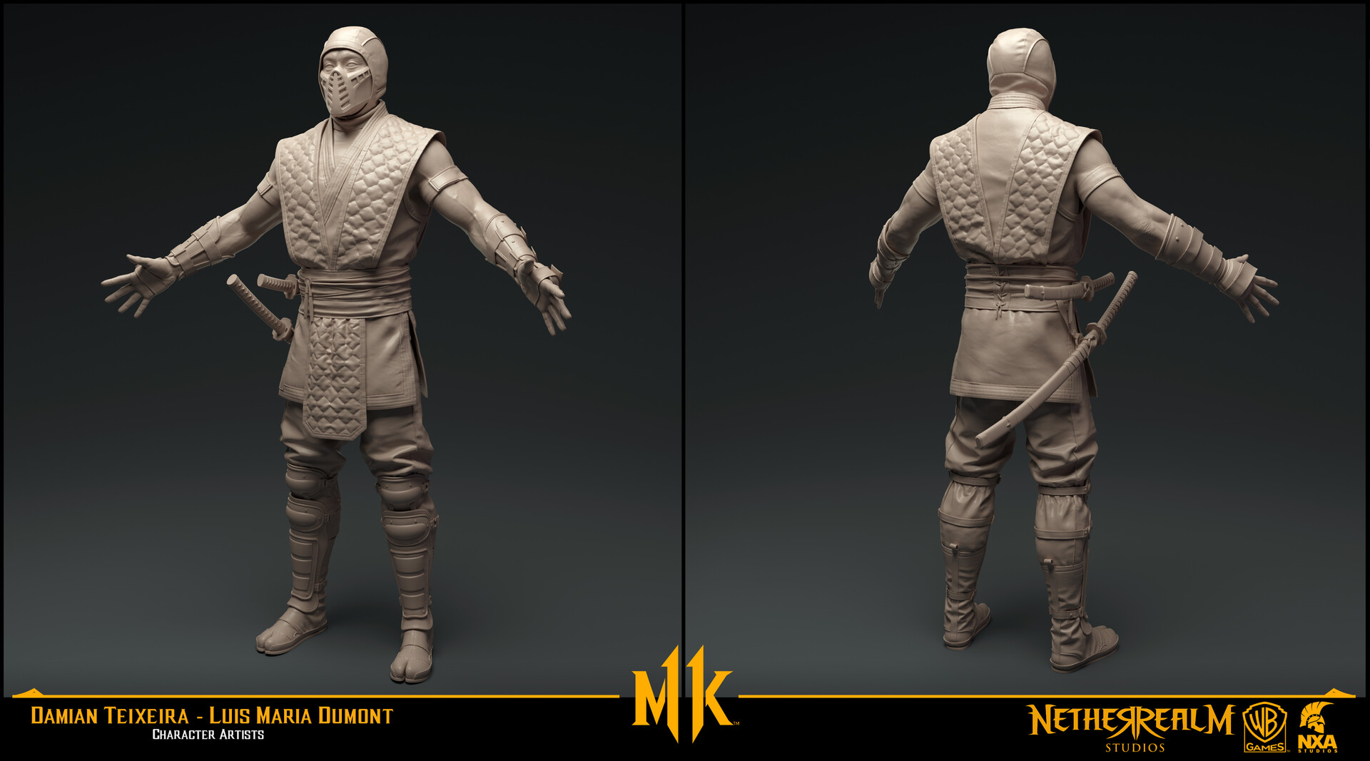 Damian ( TEX ) Teixeira - MK2 Klassic Ninja Scorpion, Sub Zero and Noob ...