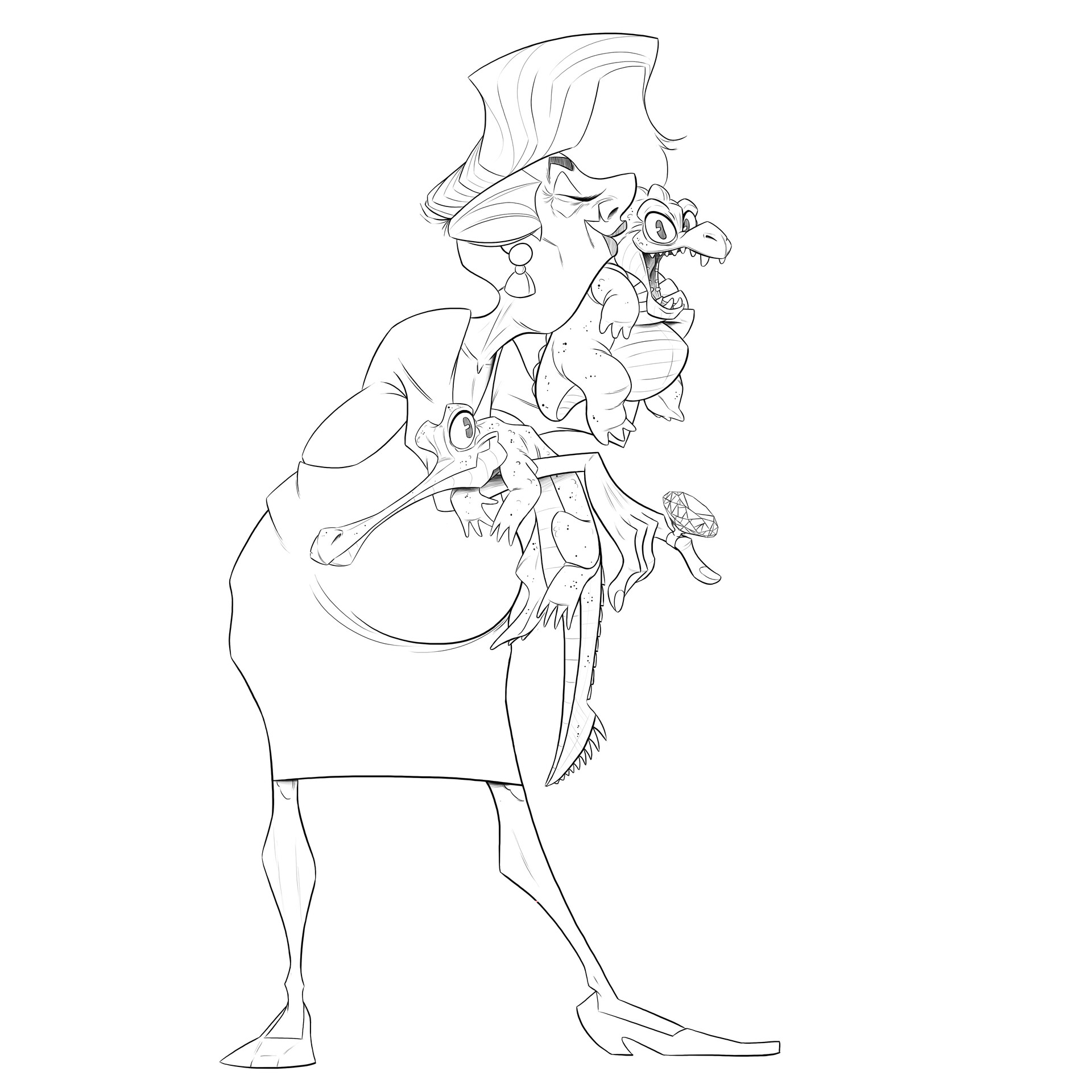 madame medusa coloring pages