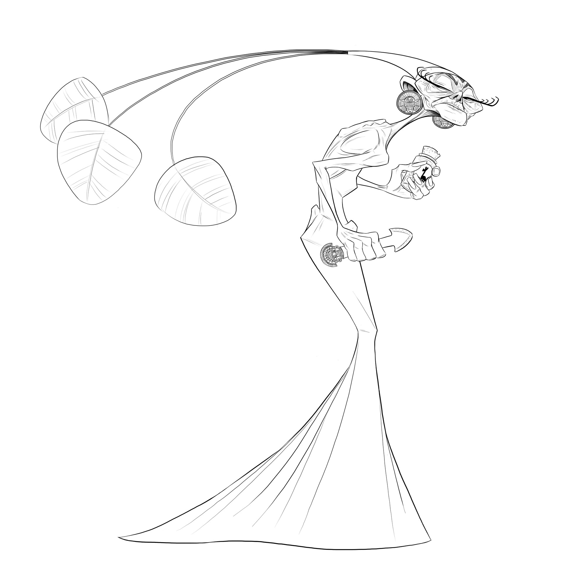 emperors new groove coloring pages