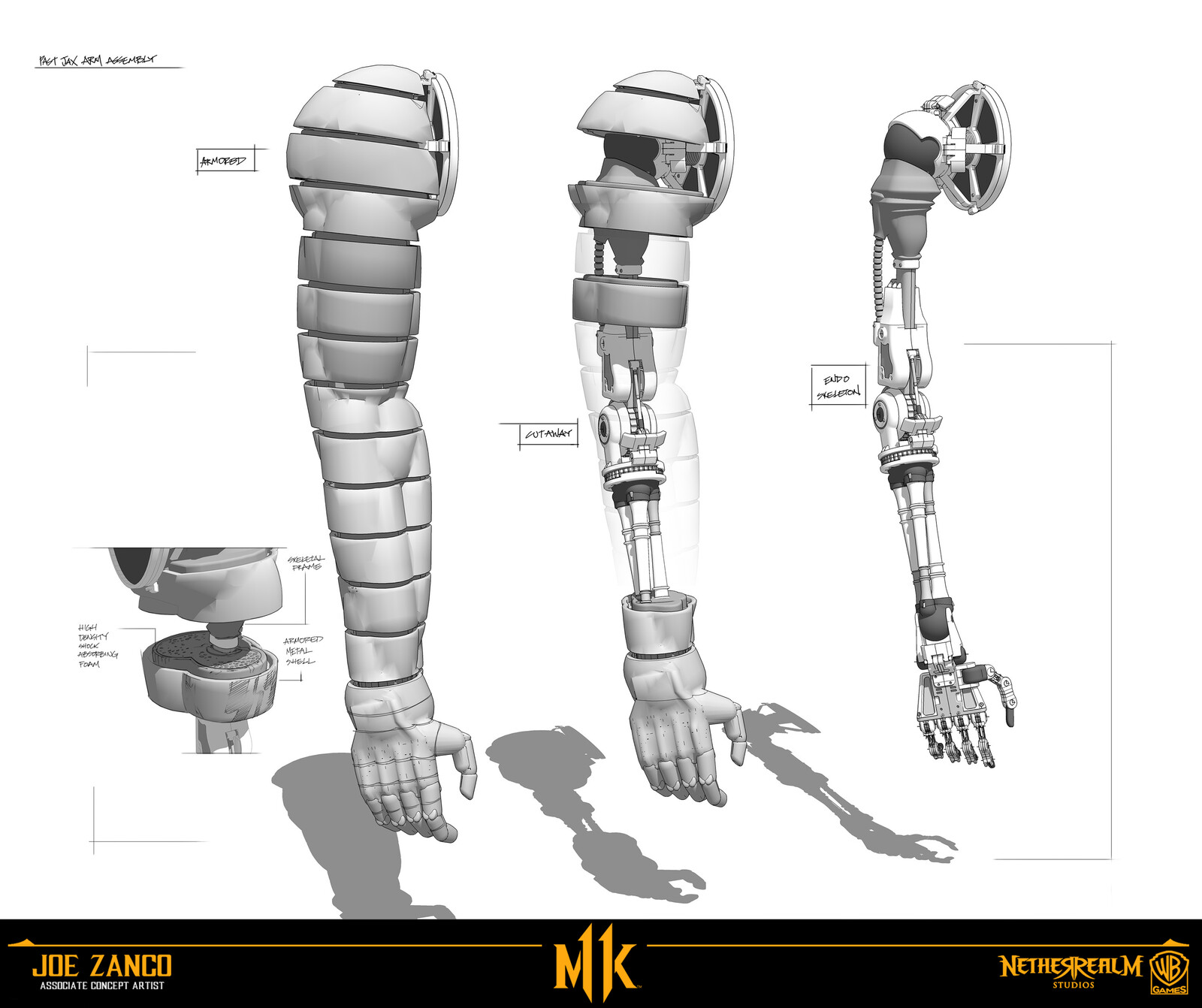 Joe Zanco - Mortal Kombat 11 Concepts: Jax Arms