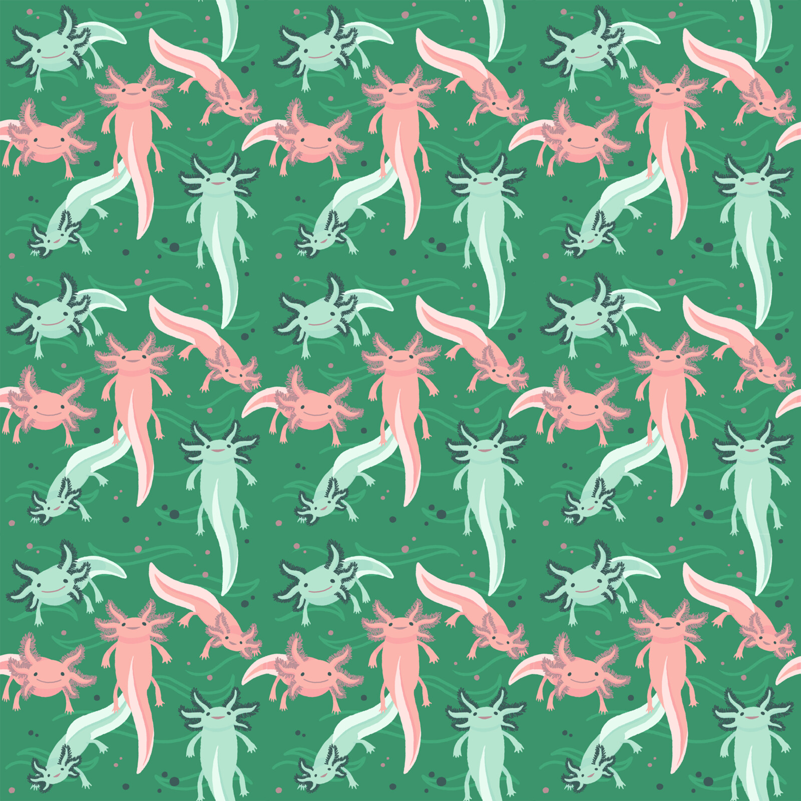 Holly Galvan - Axolotl Pattern