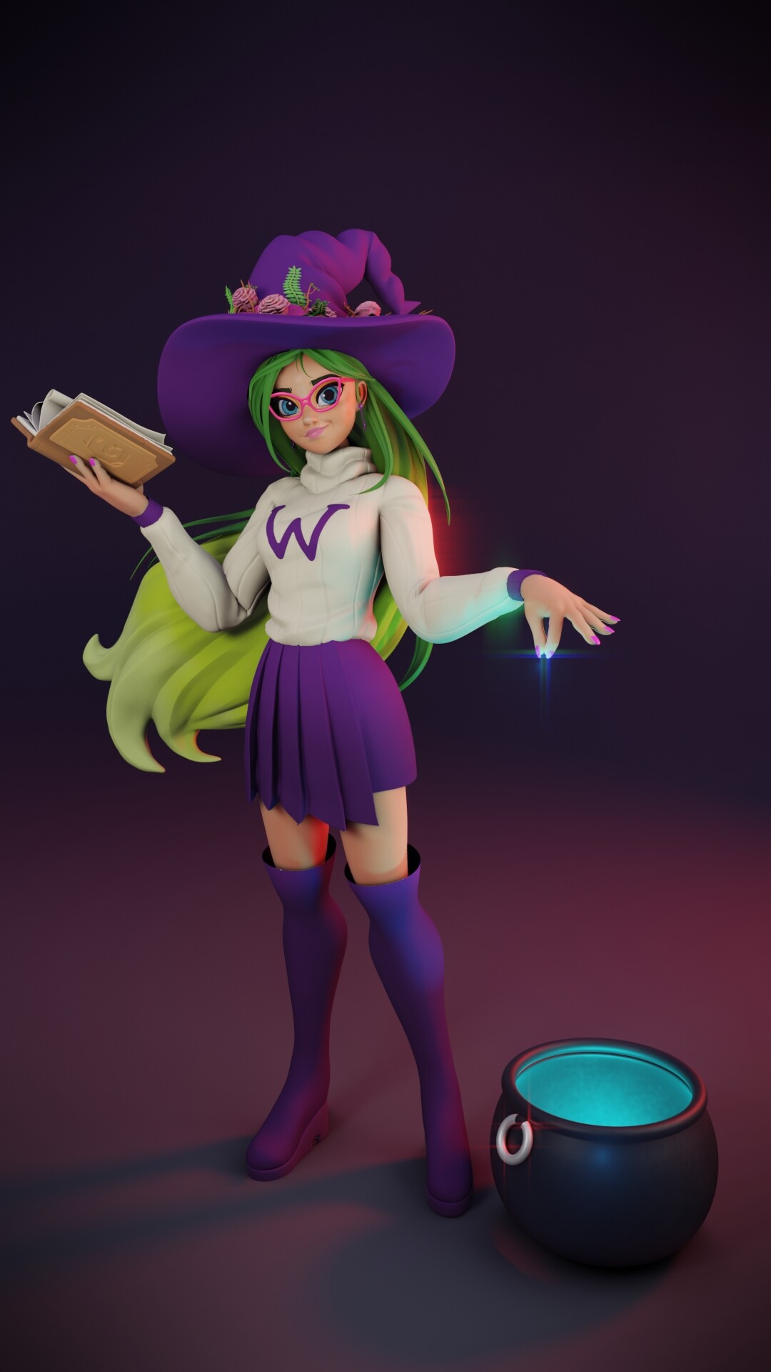 ArtStation - Nerdy Witch