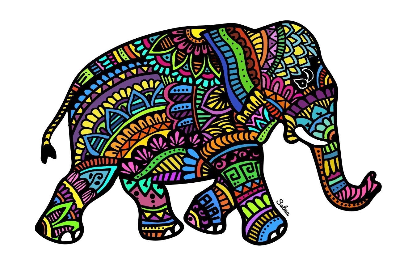 Elephant Doodle