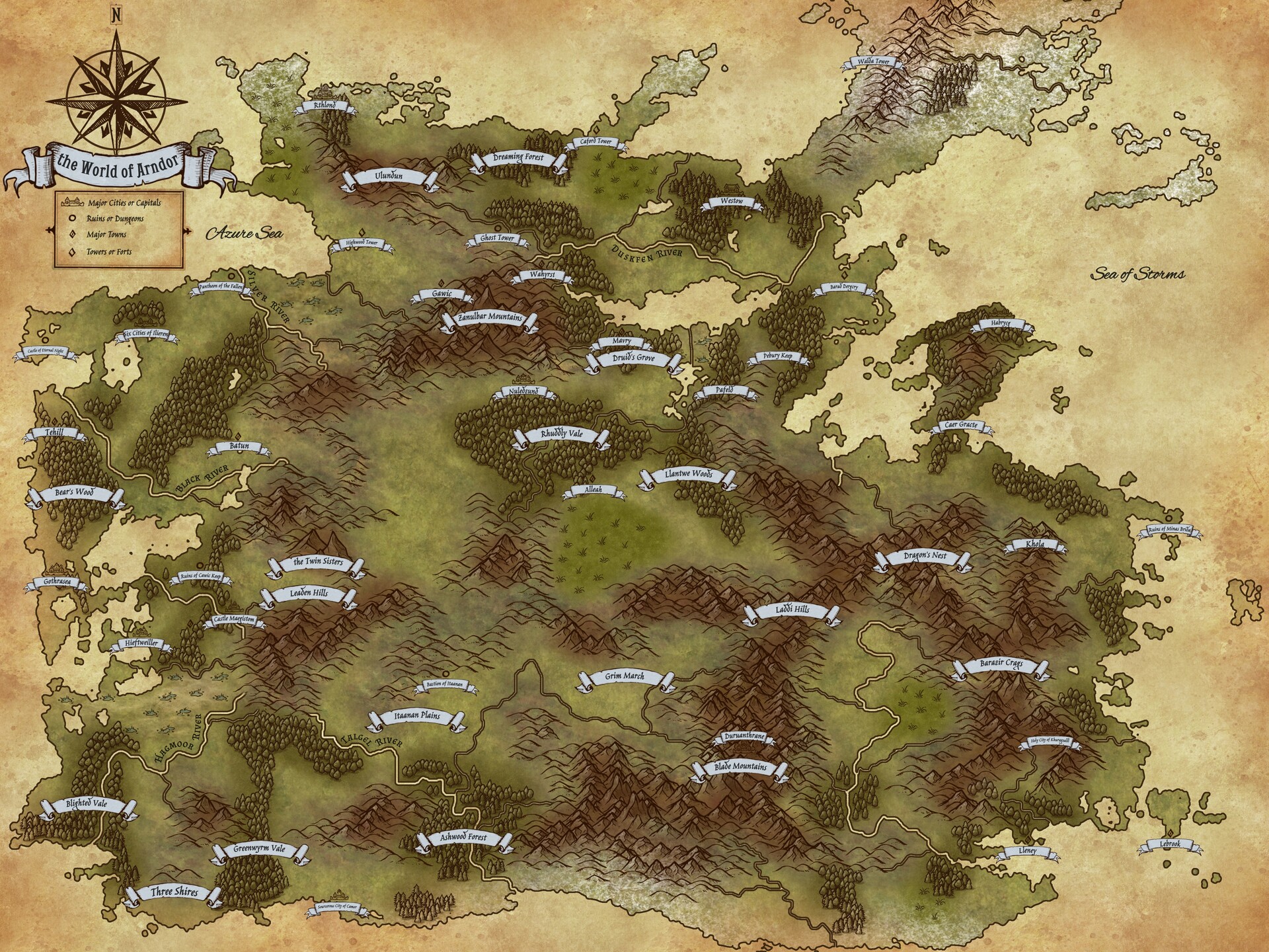 ArtStation - Map of Arndor