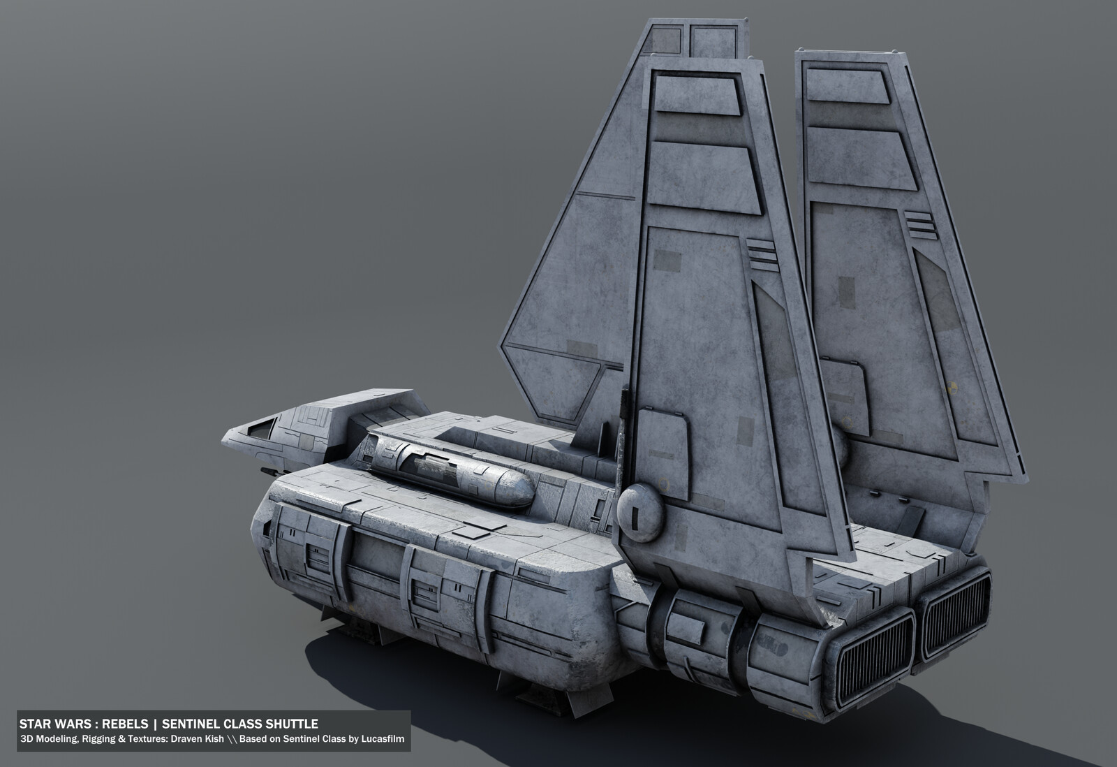 Draven Kish - Star Wars: Rebels | Sentinel Class Shuttle