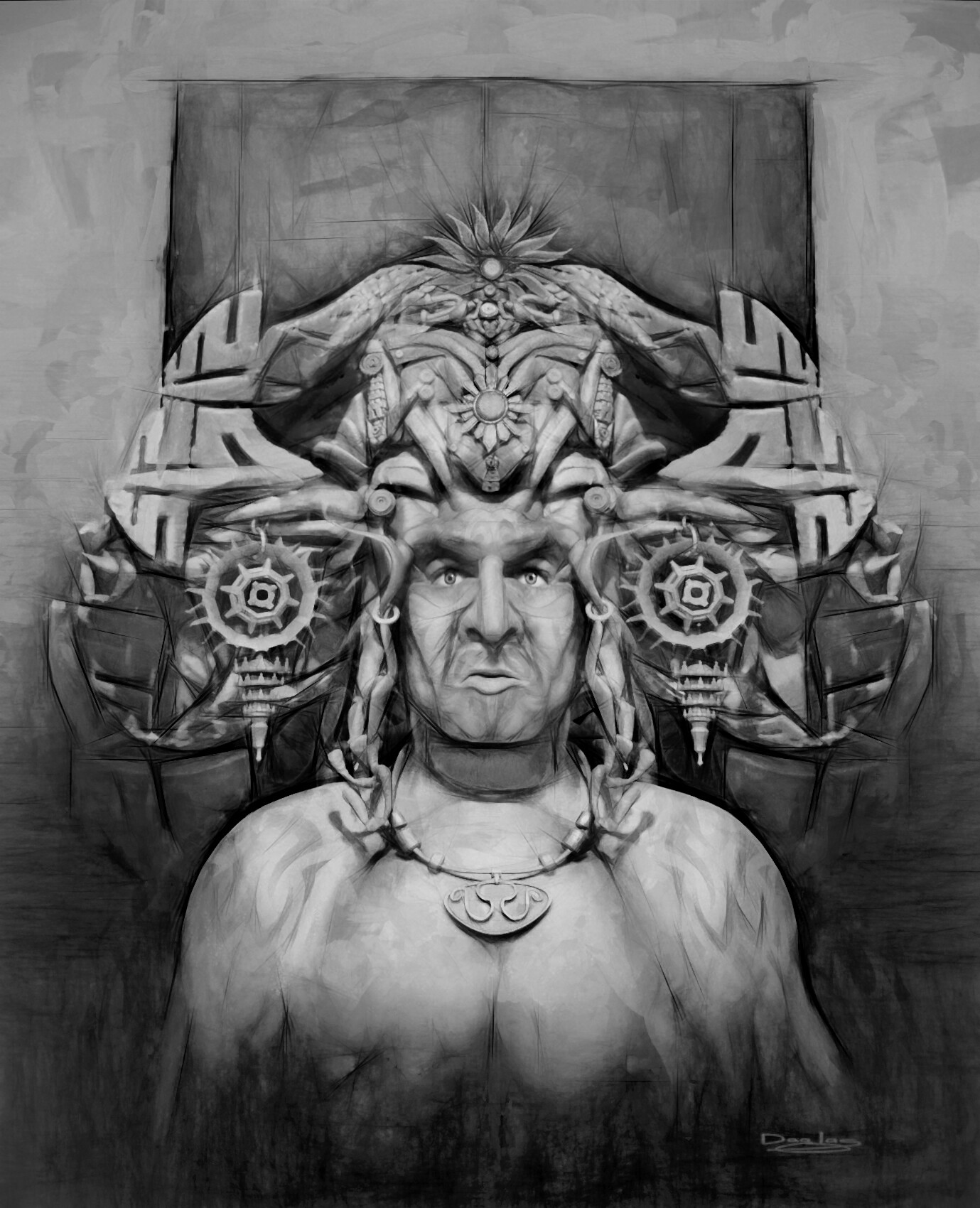 ArtStation - Ancient Alien Mayan Deity