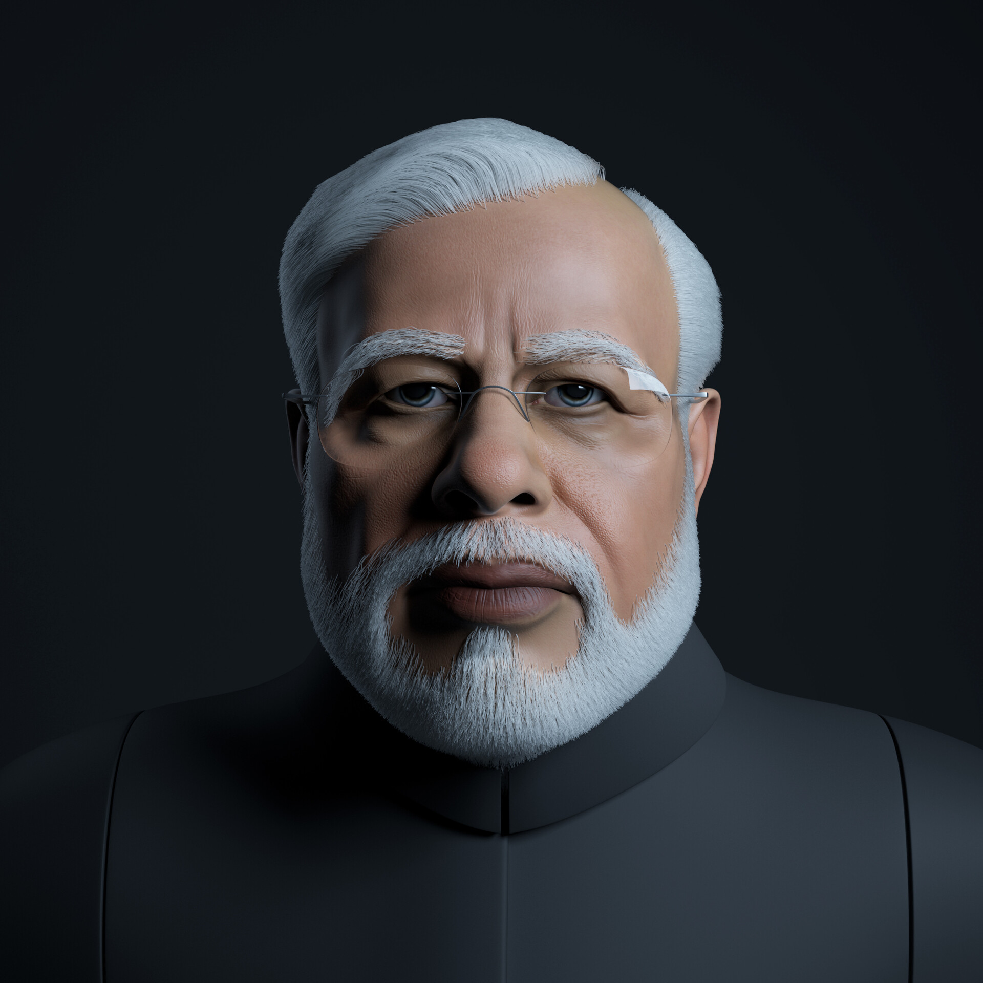 ArtStation - Narendra Modi portrait