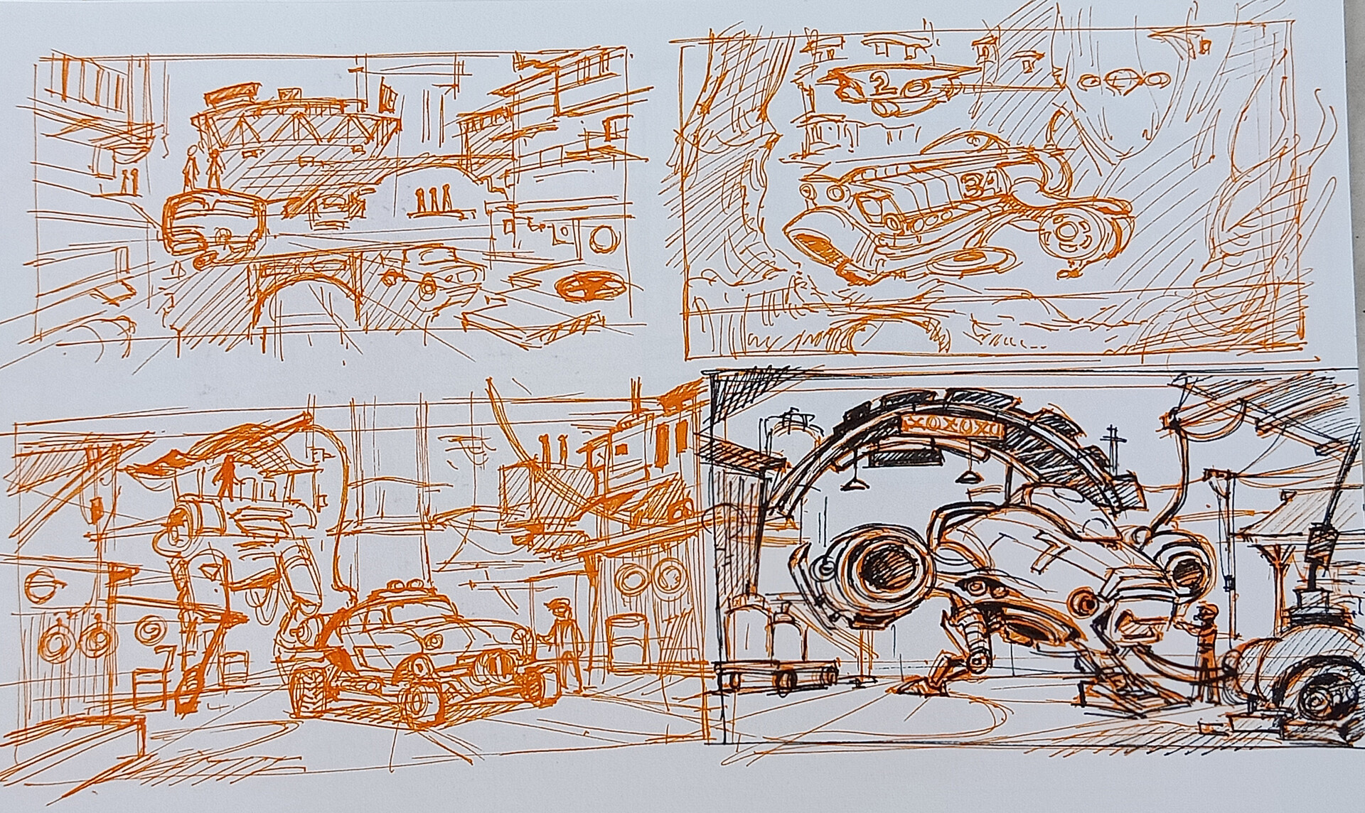 ArtStation - Study BG Concept Drawing