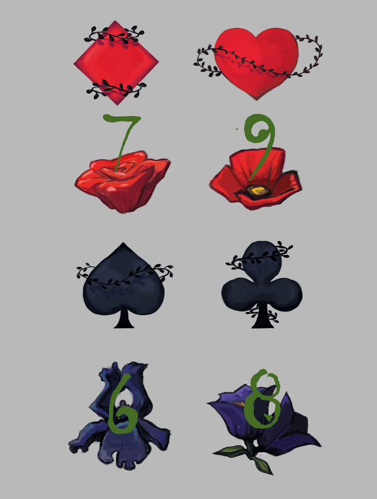 ArtStation - Card suits