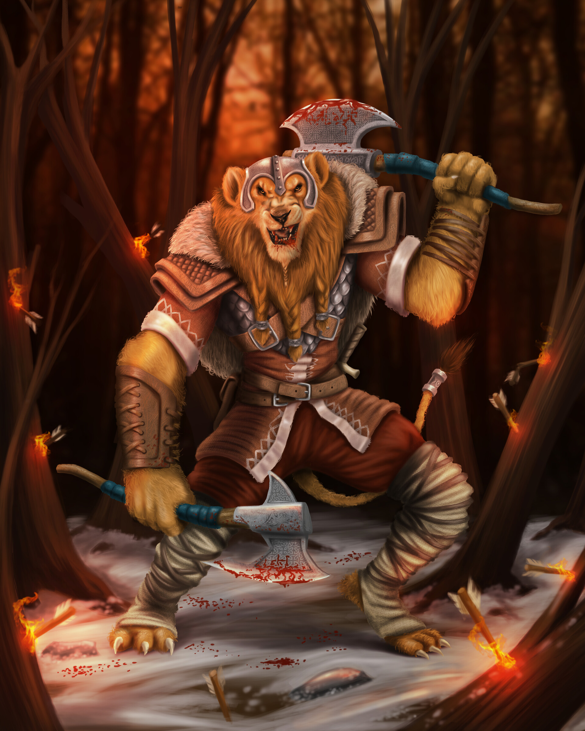 ArtStation - Lion Viking