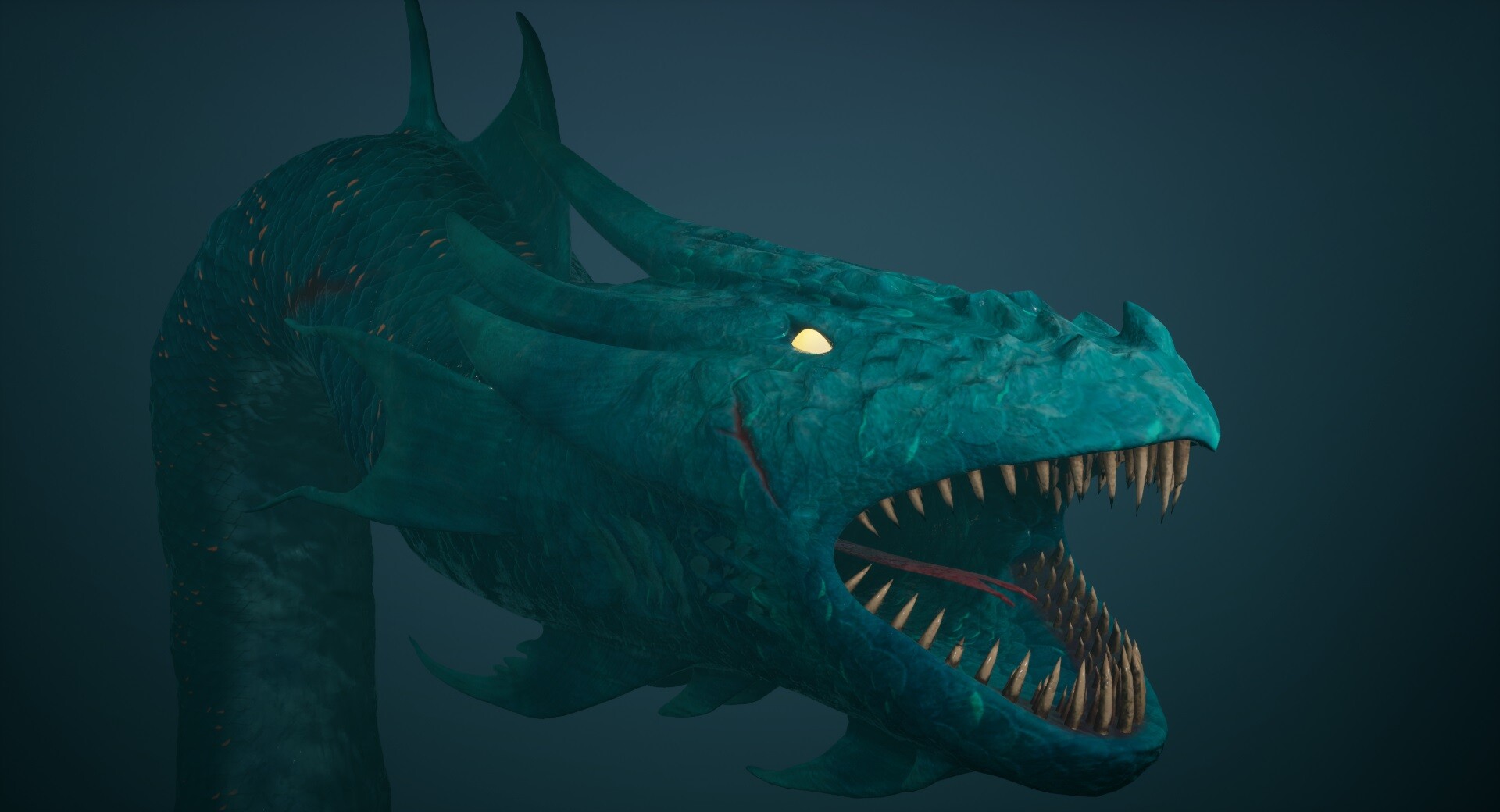 ArtStation - Leviathan - Sea dragon
