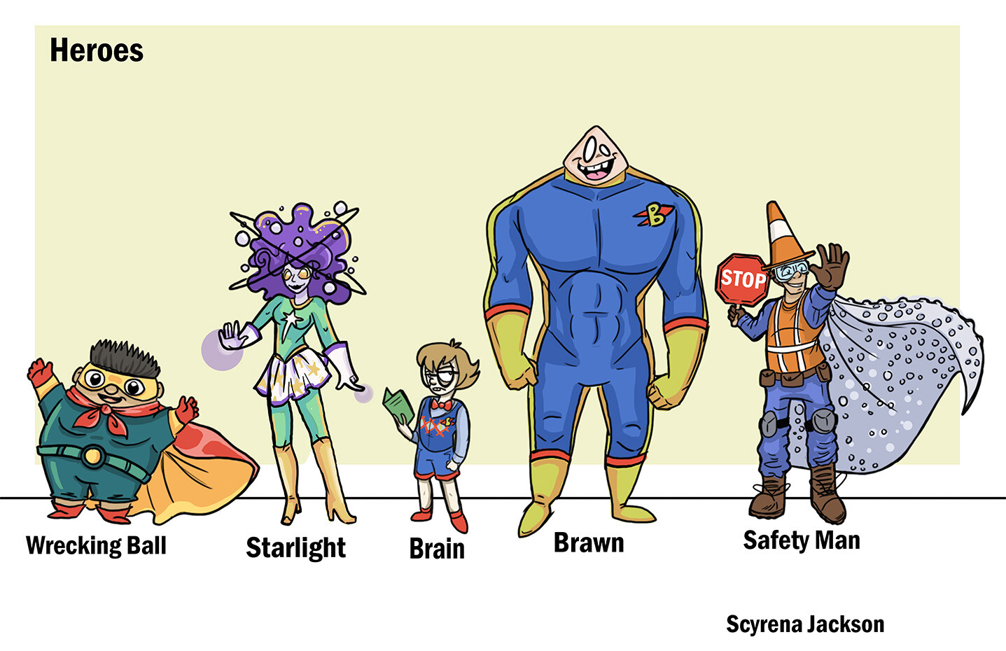 ArtStation - Super Hero Final Line Up