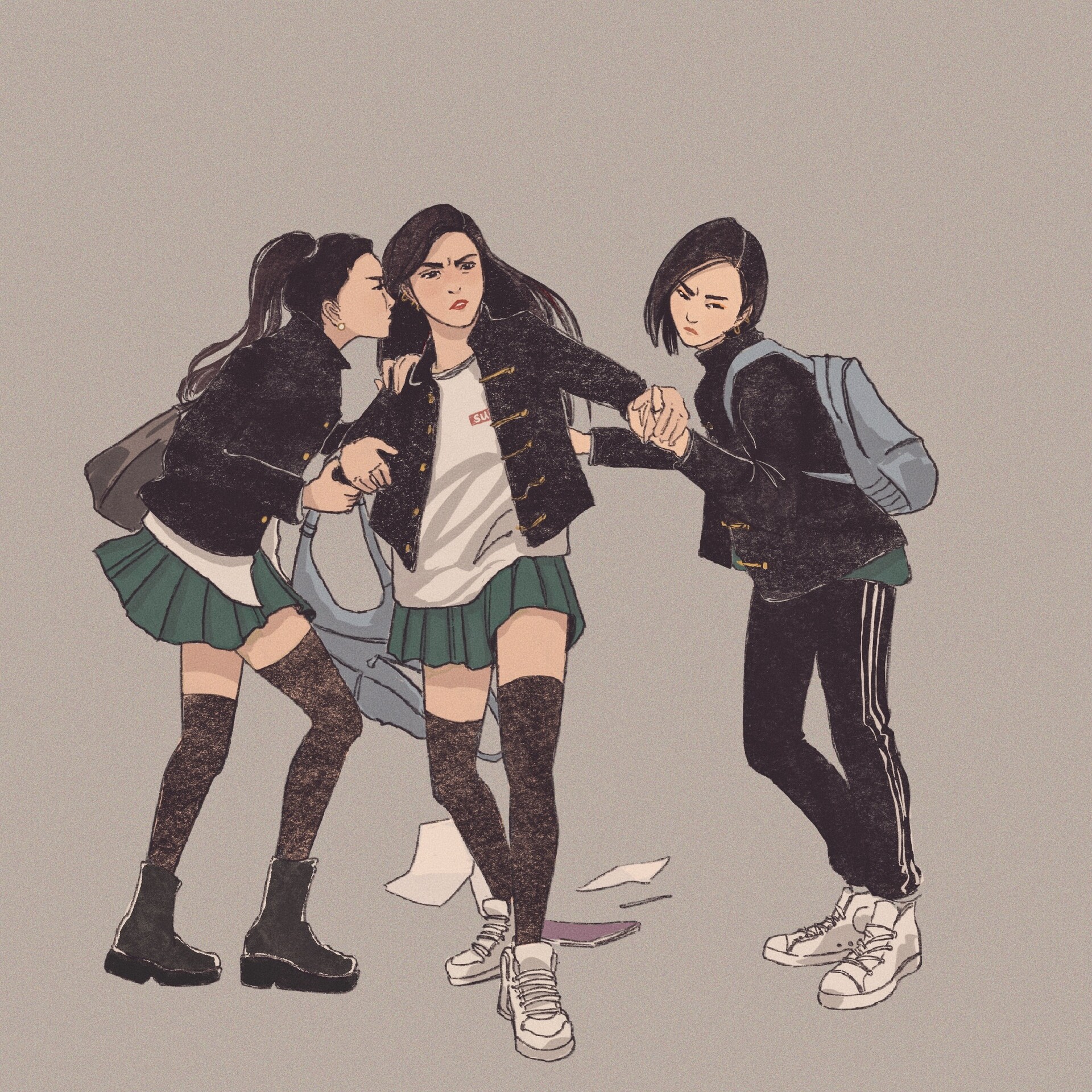 ArtStation - After School Fight