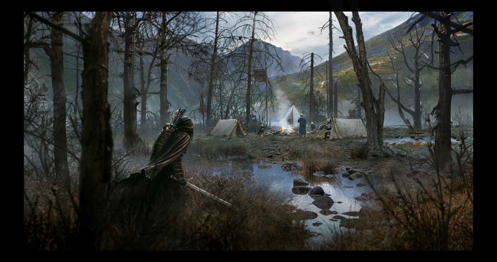 ArtStation - The forest camp
