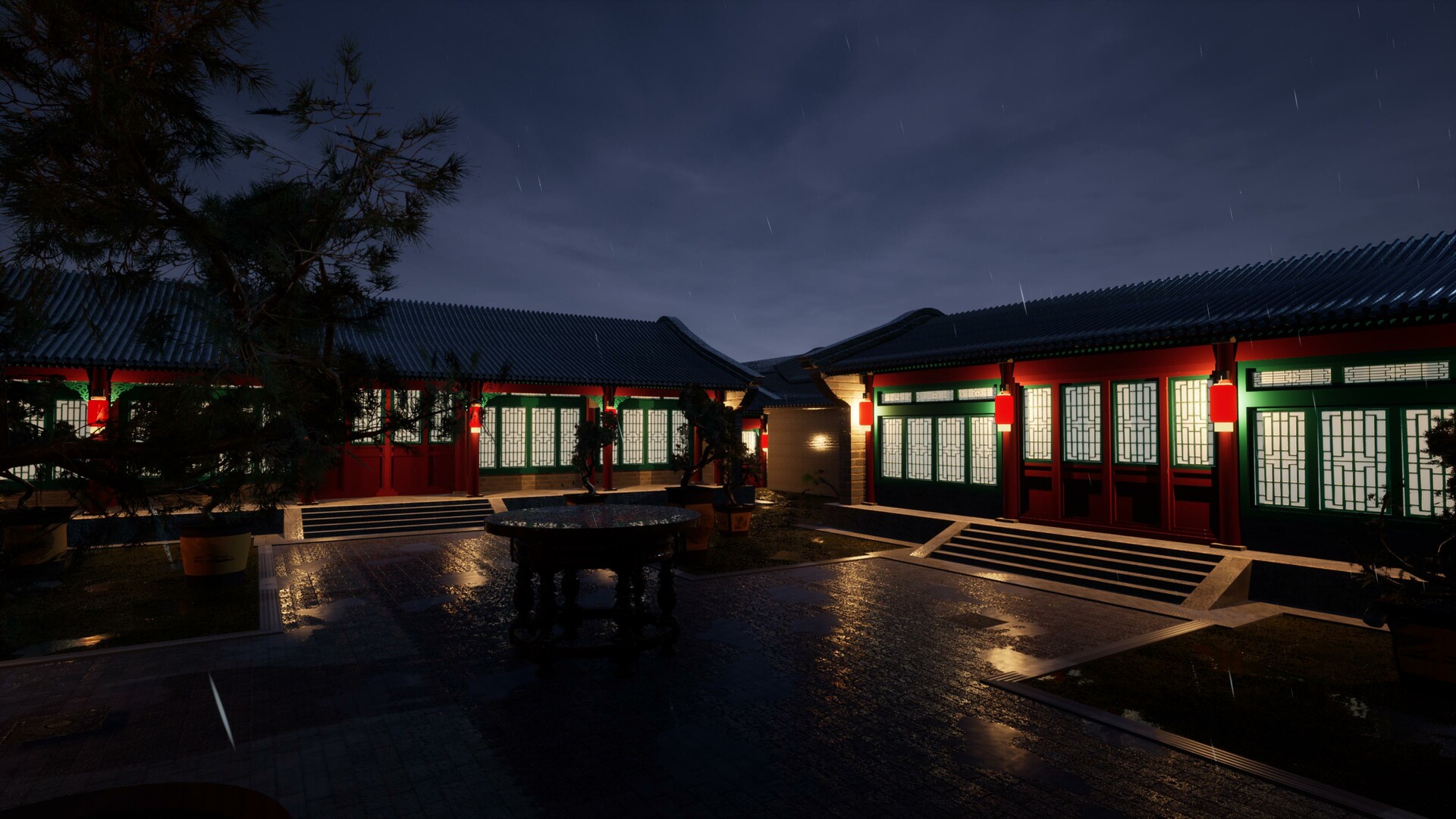 ArtStation - Procedural Beijing courtyard