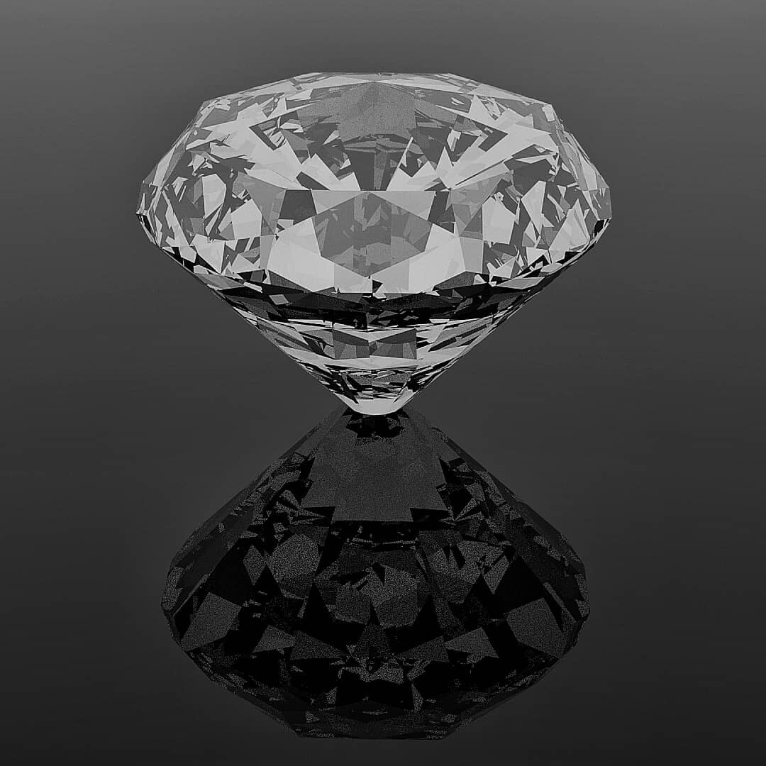 ArtStation - 3D Model of a Diamond in Blender 2.8 ️💎