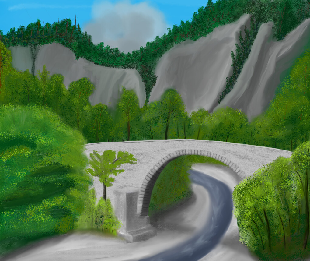 ArtStation - Stone Bridge