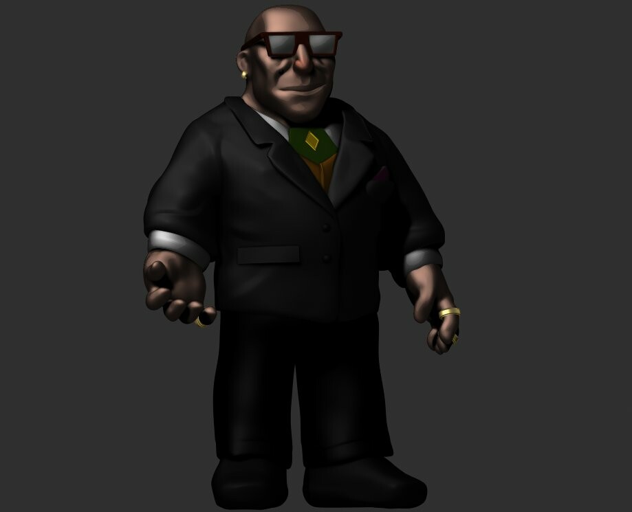 ArtStation - Mafia Boss for printing purposes