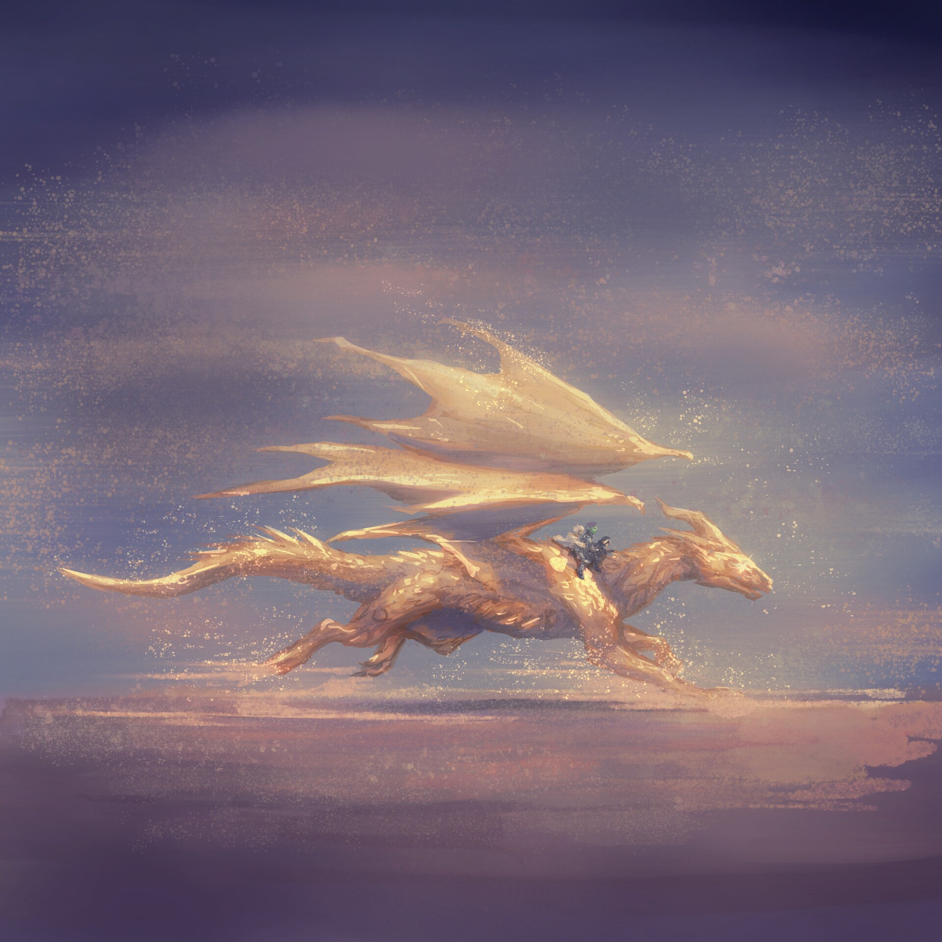 ArtStation - Escape Through the Sandstorm