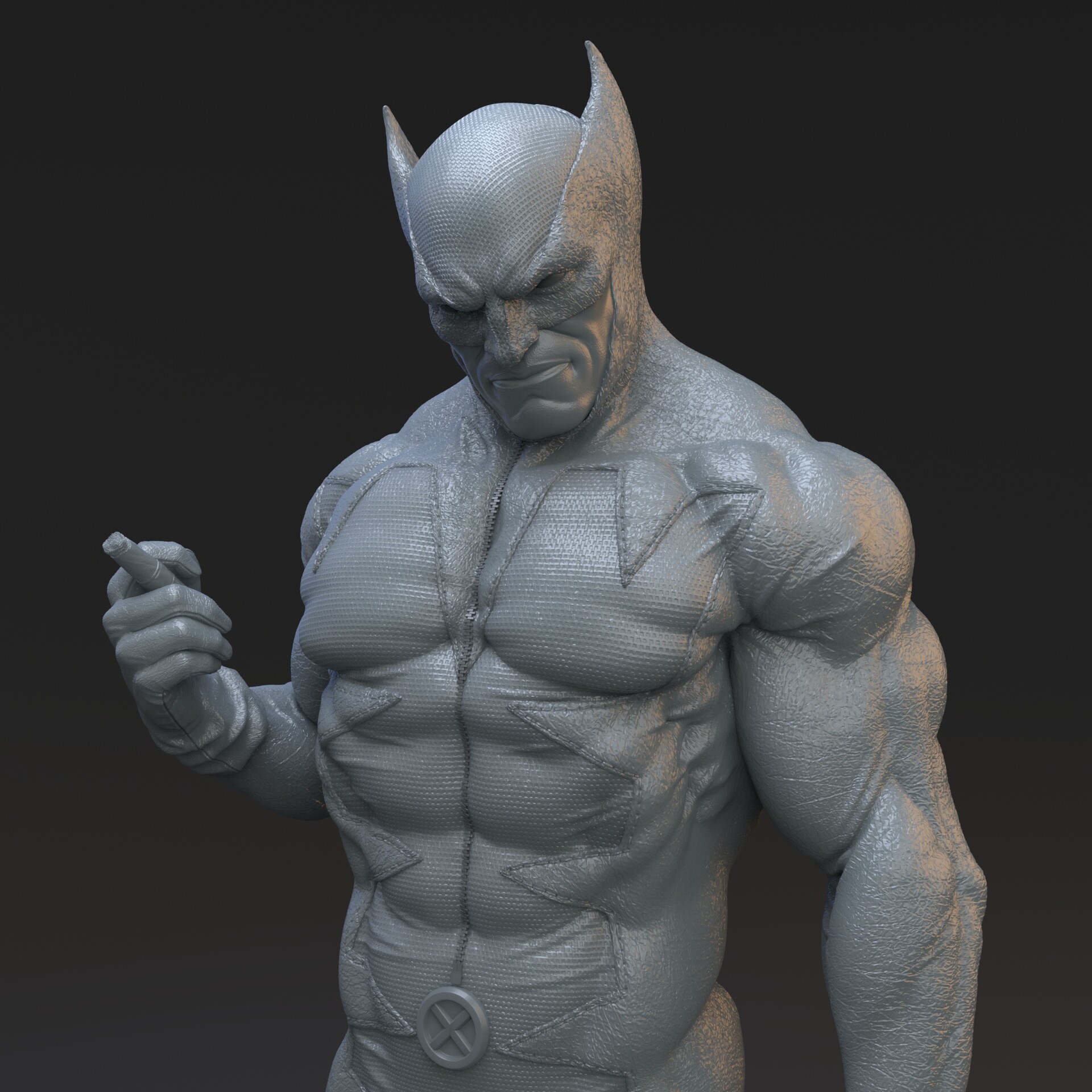 ArtStation - Wolverine grey renders