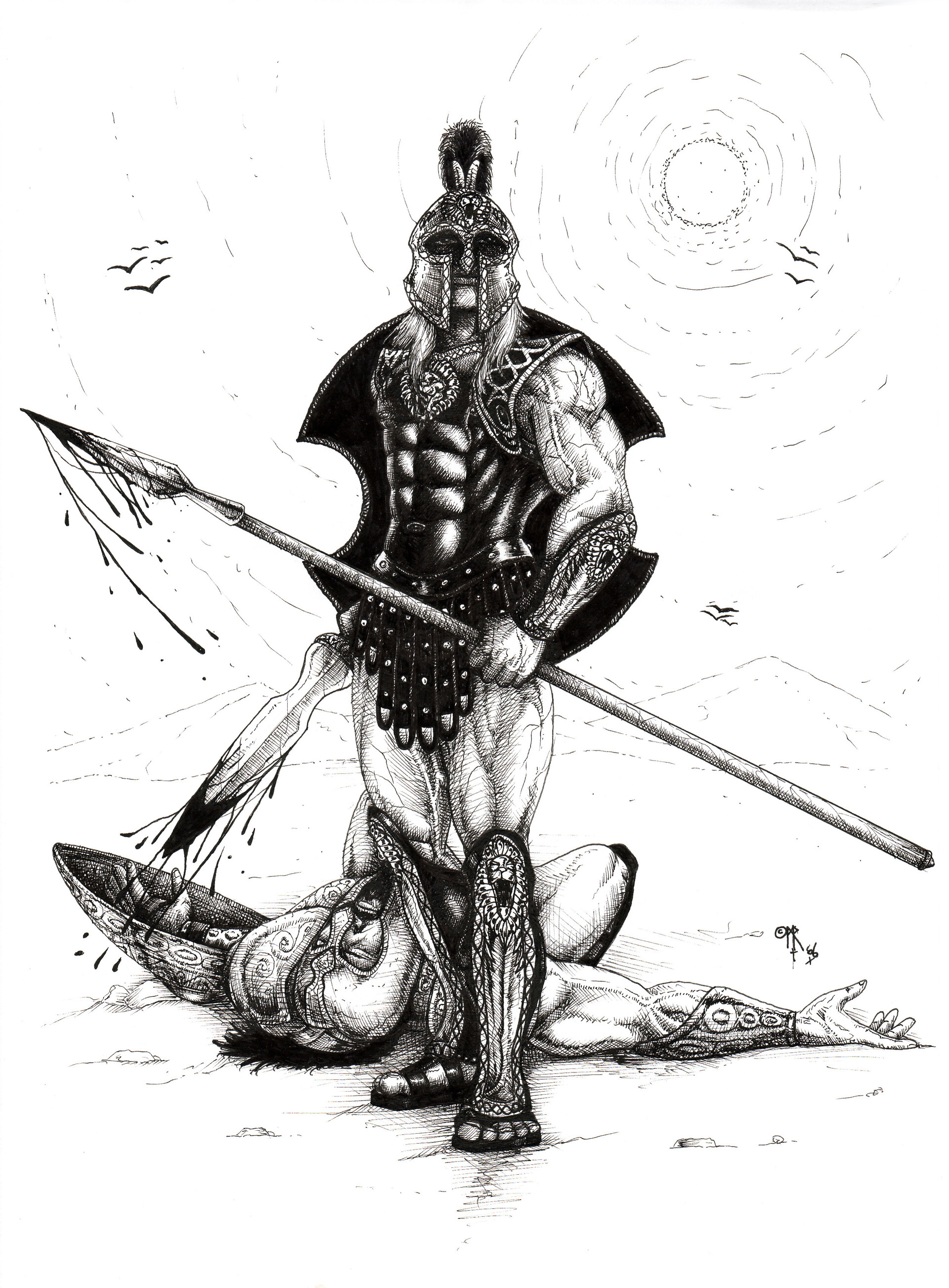 ArtStation - Achilles / The Death of Hektor