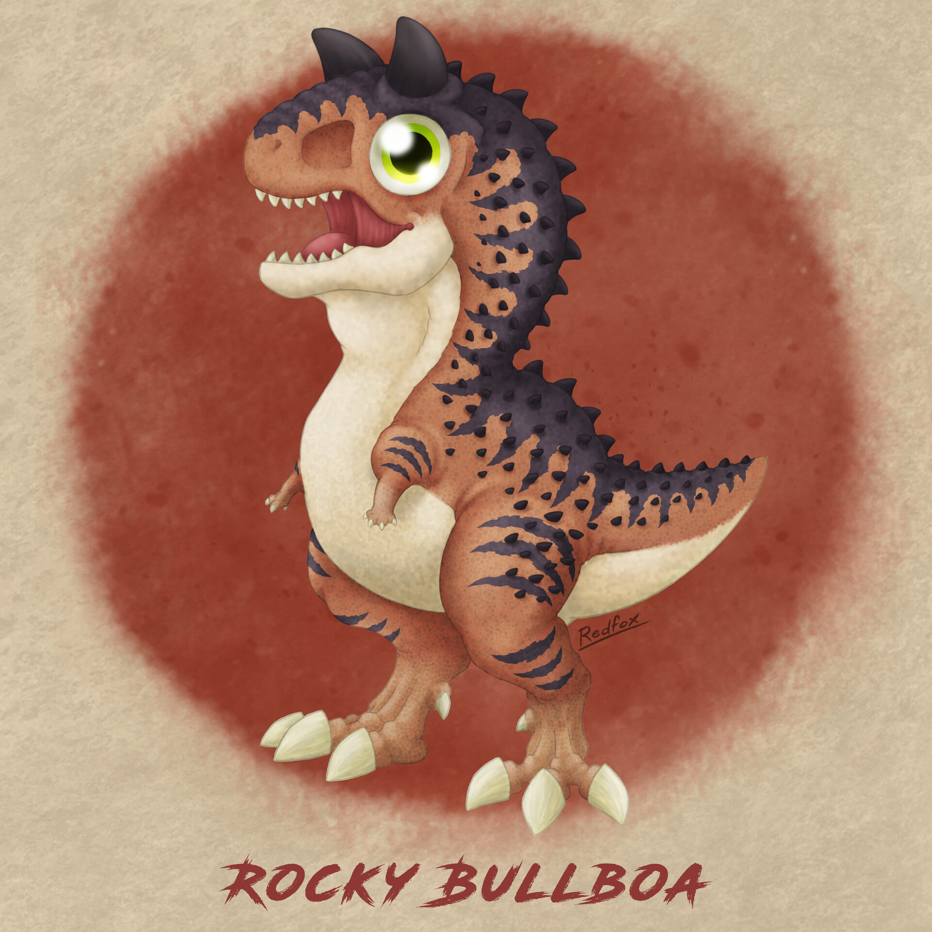 ArtStation - Prehistoric Cuties : Carnotaurus