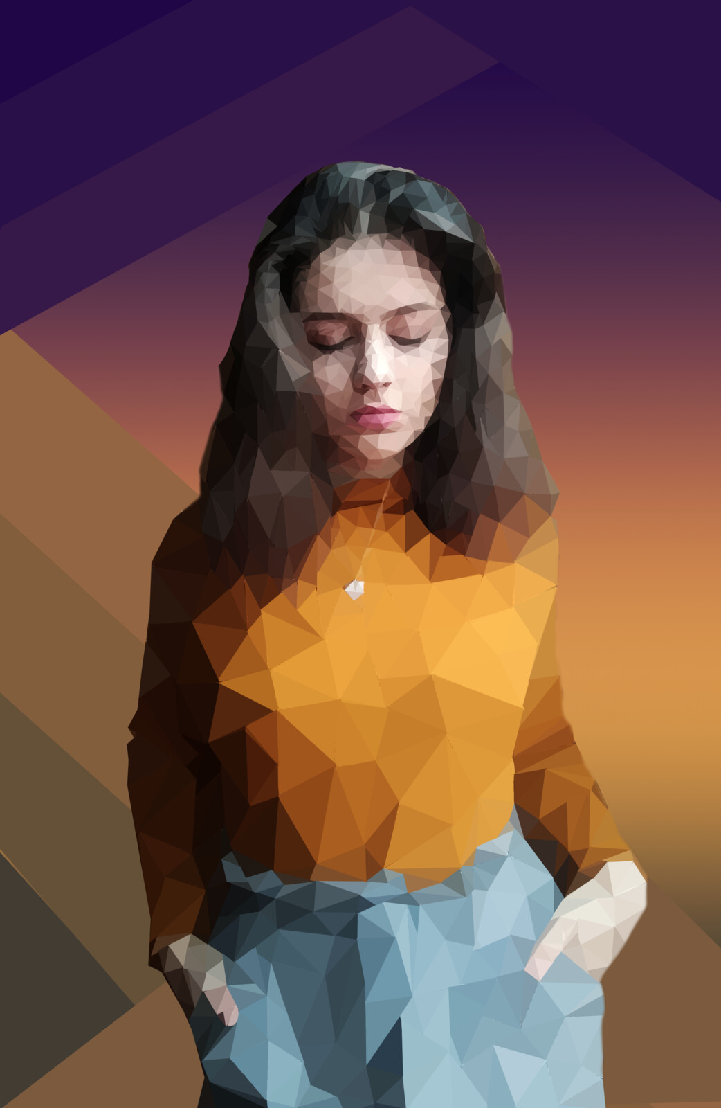 Joanna Marchewka - Low_poly Portraits