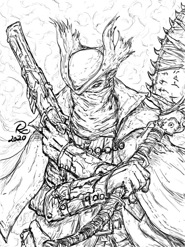 ArtStation - The Hunter Sketch